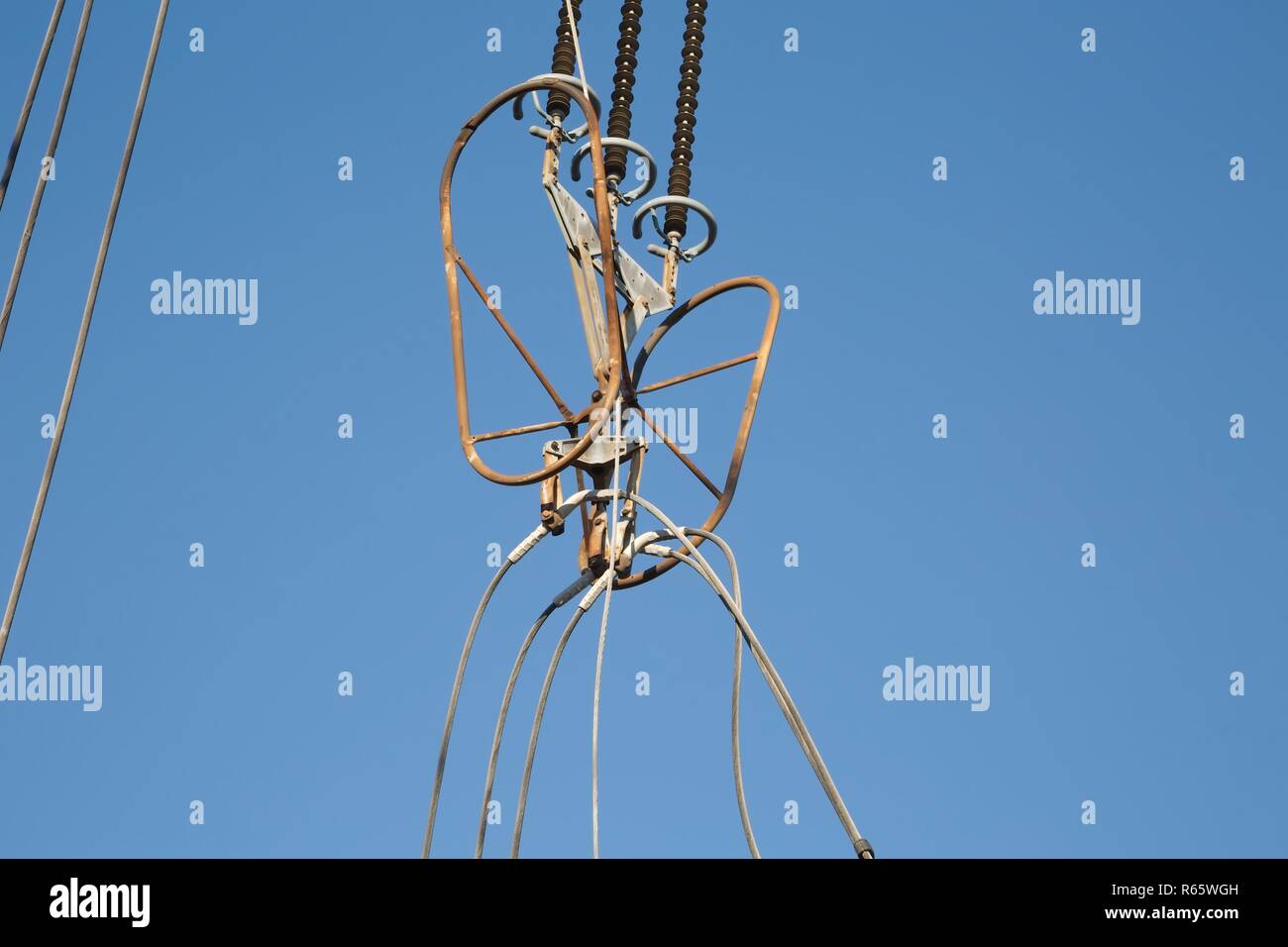 Damaged high voltage power lines hi-res stock photography and images ...