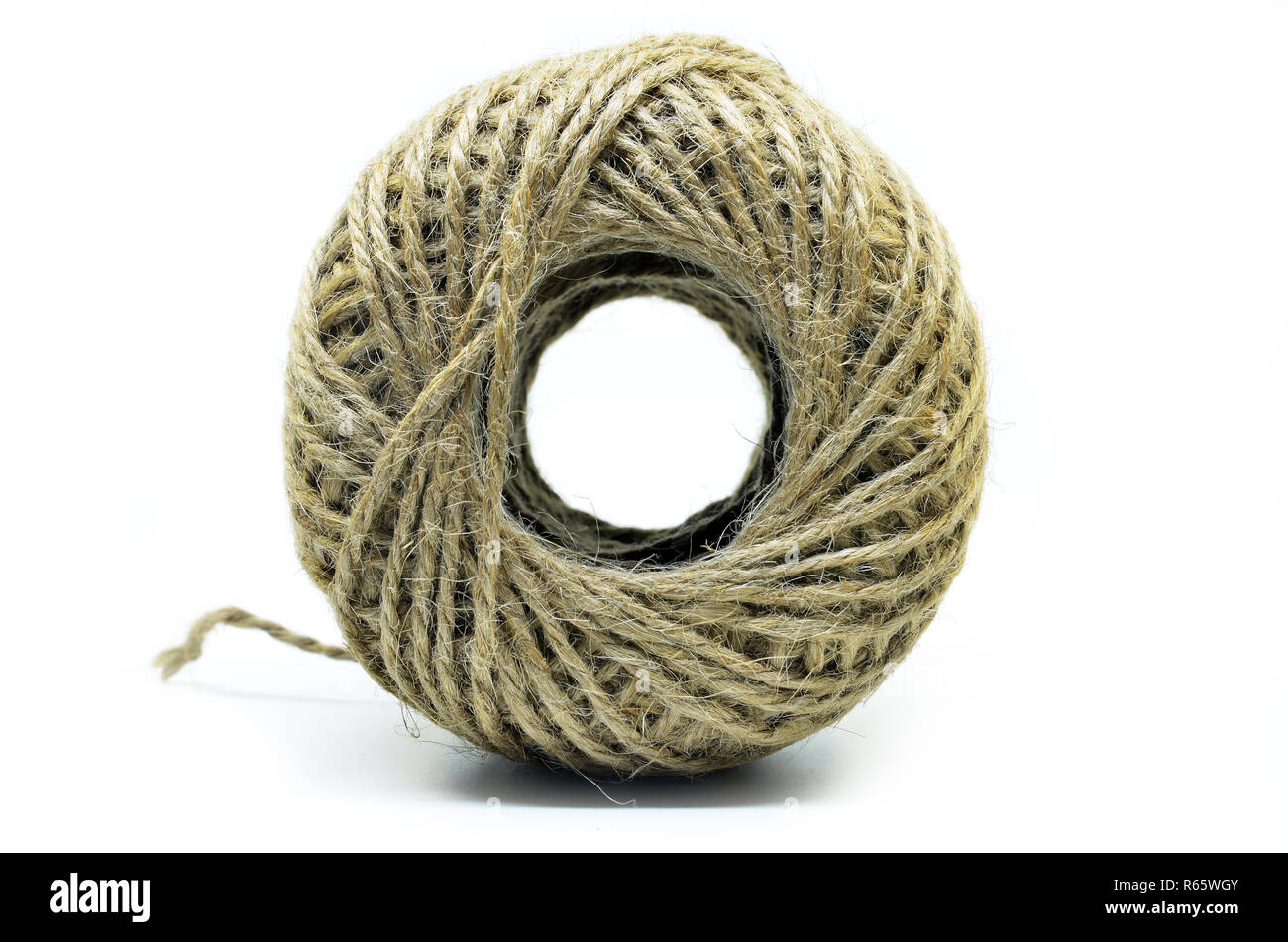 Linen string isolated Stock Photo - Alamy