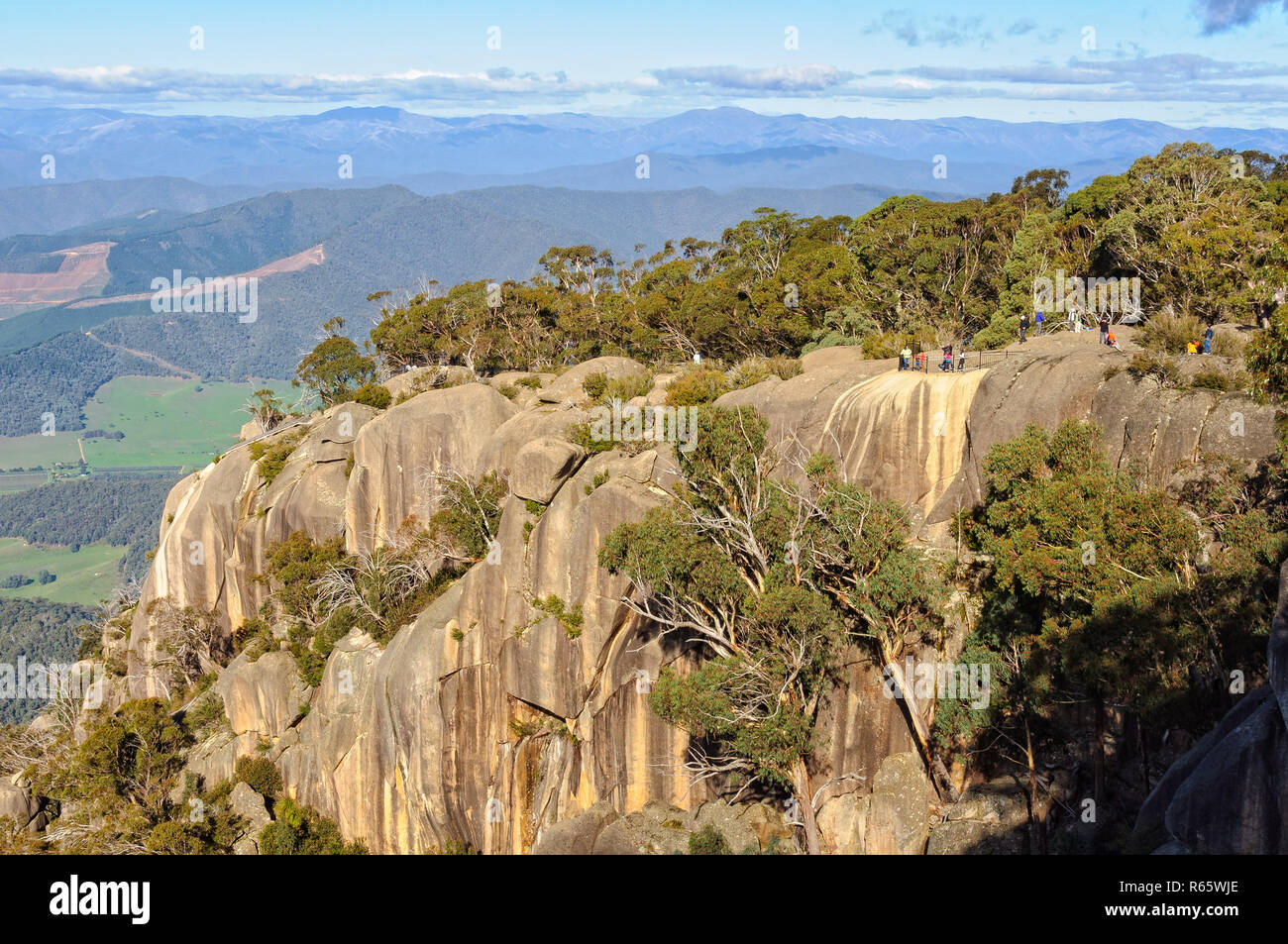 Mount Buffalo lookout - Bright Stock Photo - Alamy
