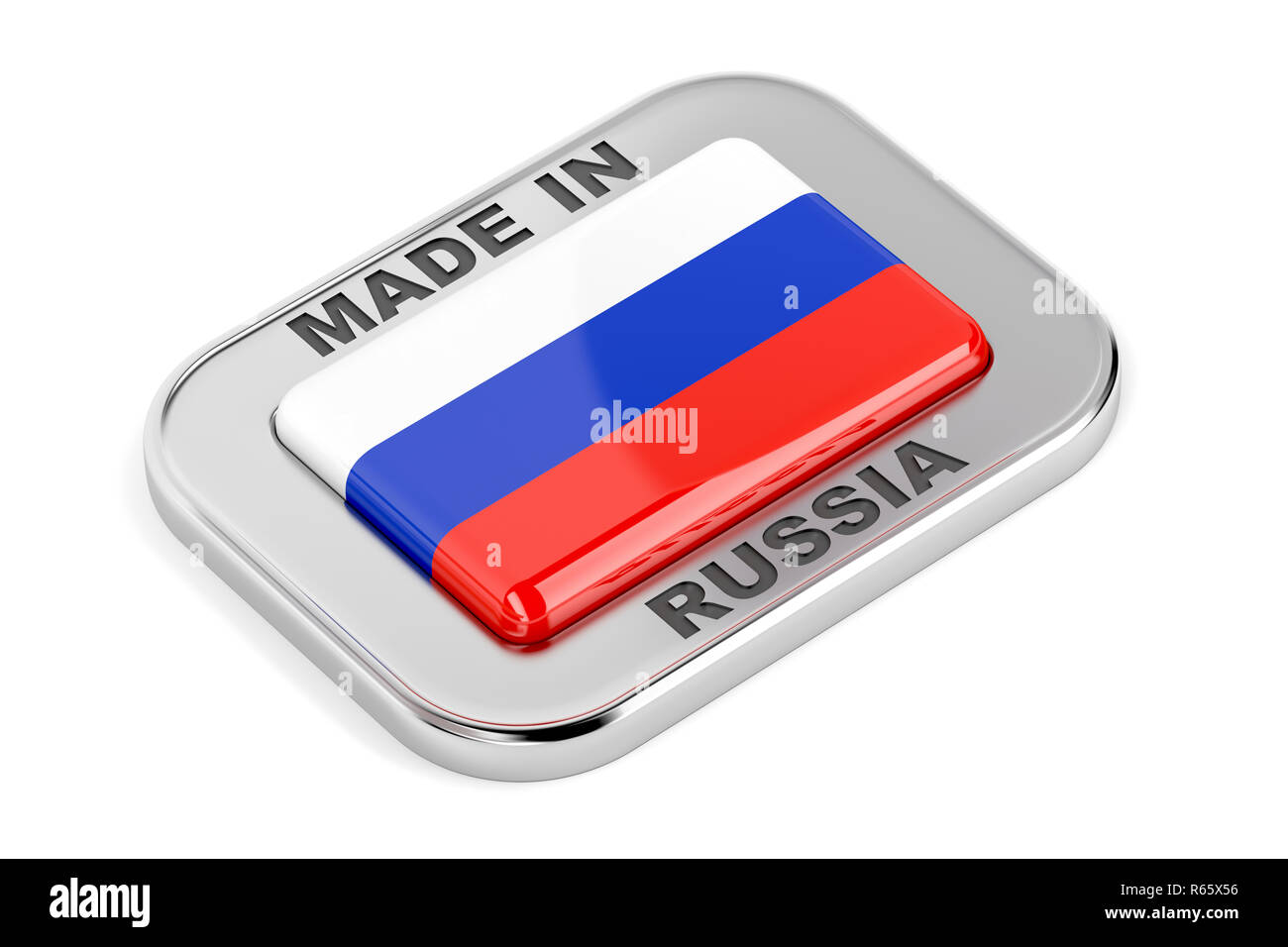 Made in Russia badge Stock Photo - Alamy