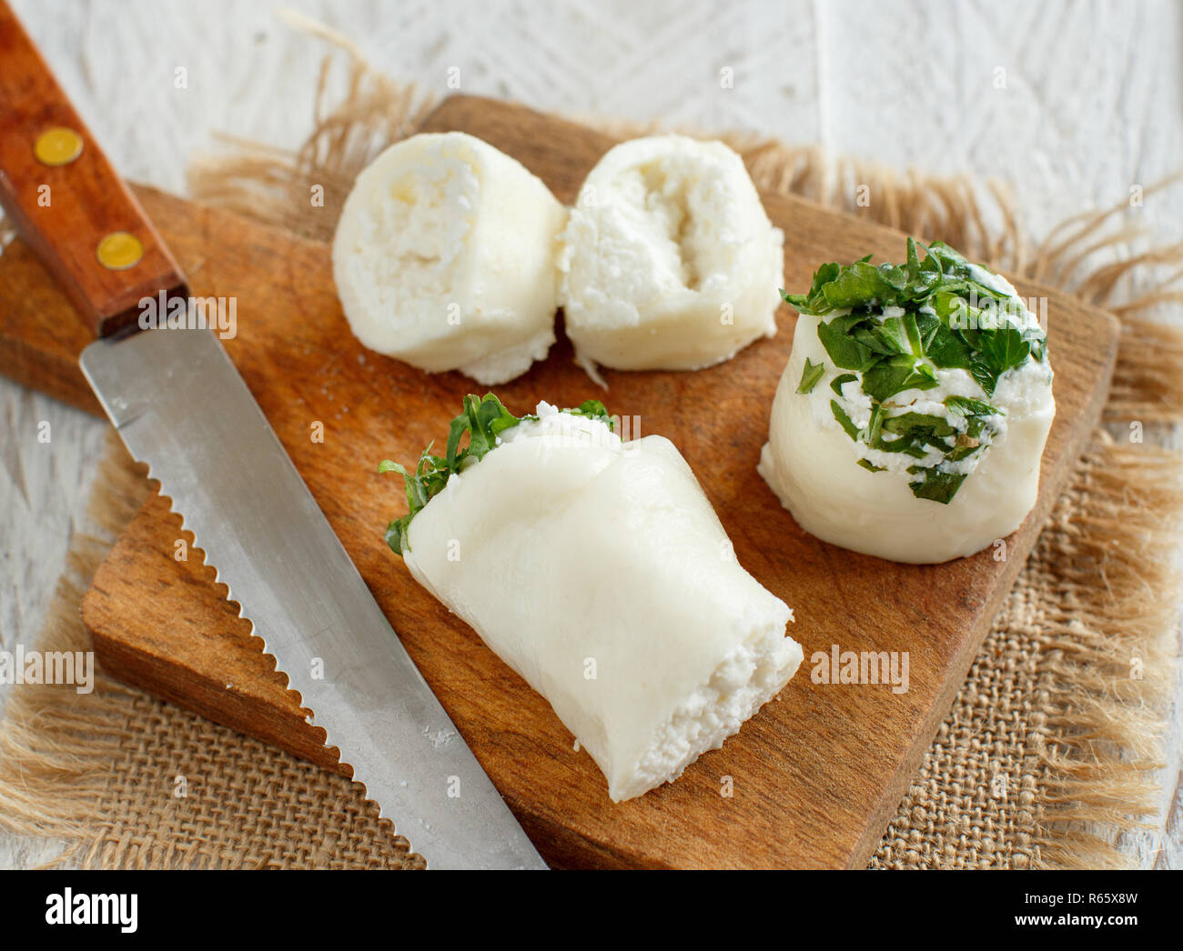 Italian mozzarella sticks stuffed with ricotta Stock Photo - Alamy