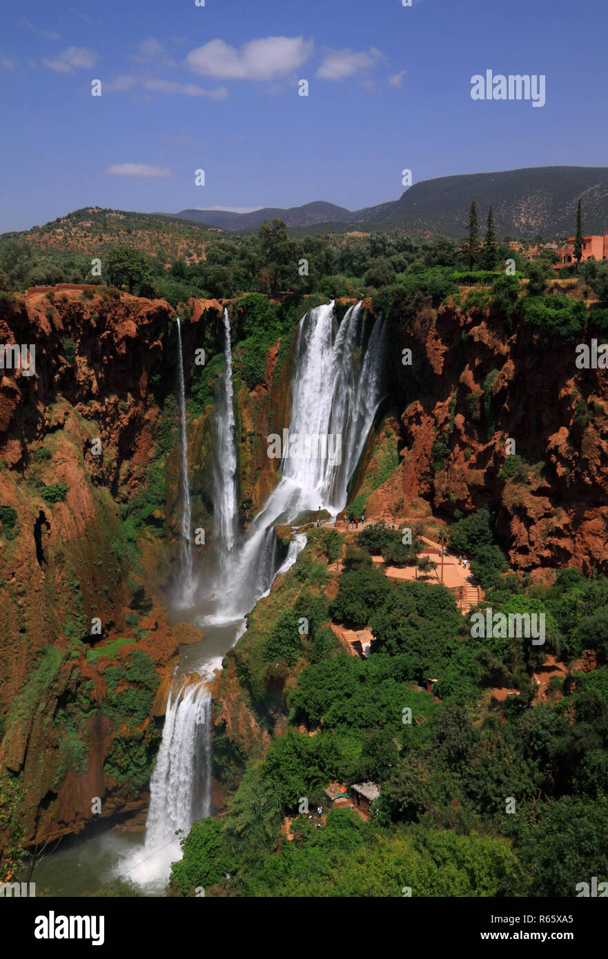 Morocco Ouzoud Waterfalls Stock Photo - Alamy