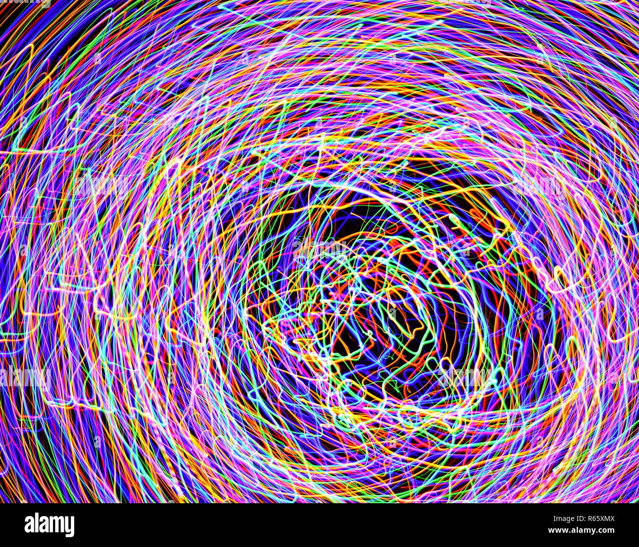 Abstract Light Painting Stock Photo - Alamy