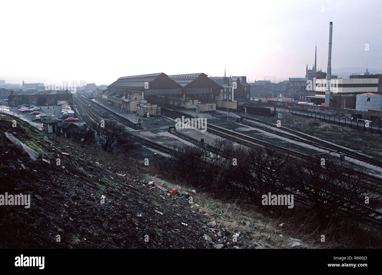 Blackburn station on the British Rail Preston to Colne railway line ...