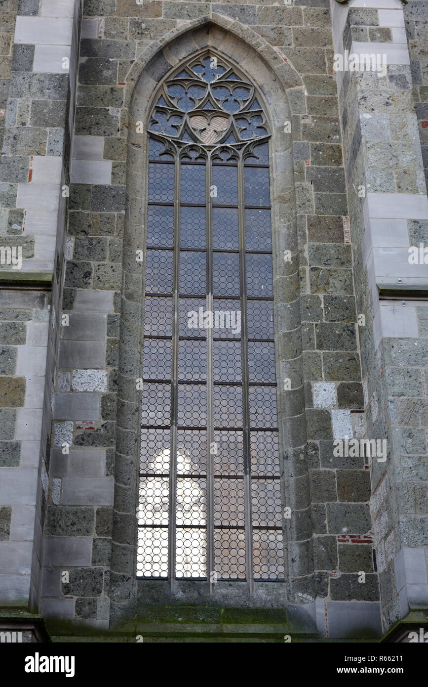 gothic window of the st. georg church,nÃ¶rdlingen,germany,europe Stock ...