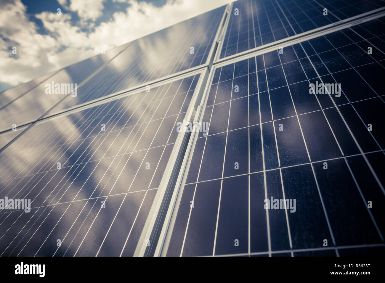 Solar panel detail Stock Photo - Alamy