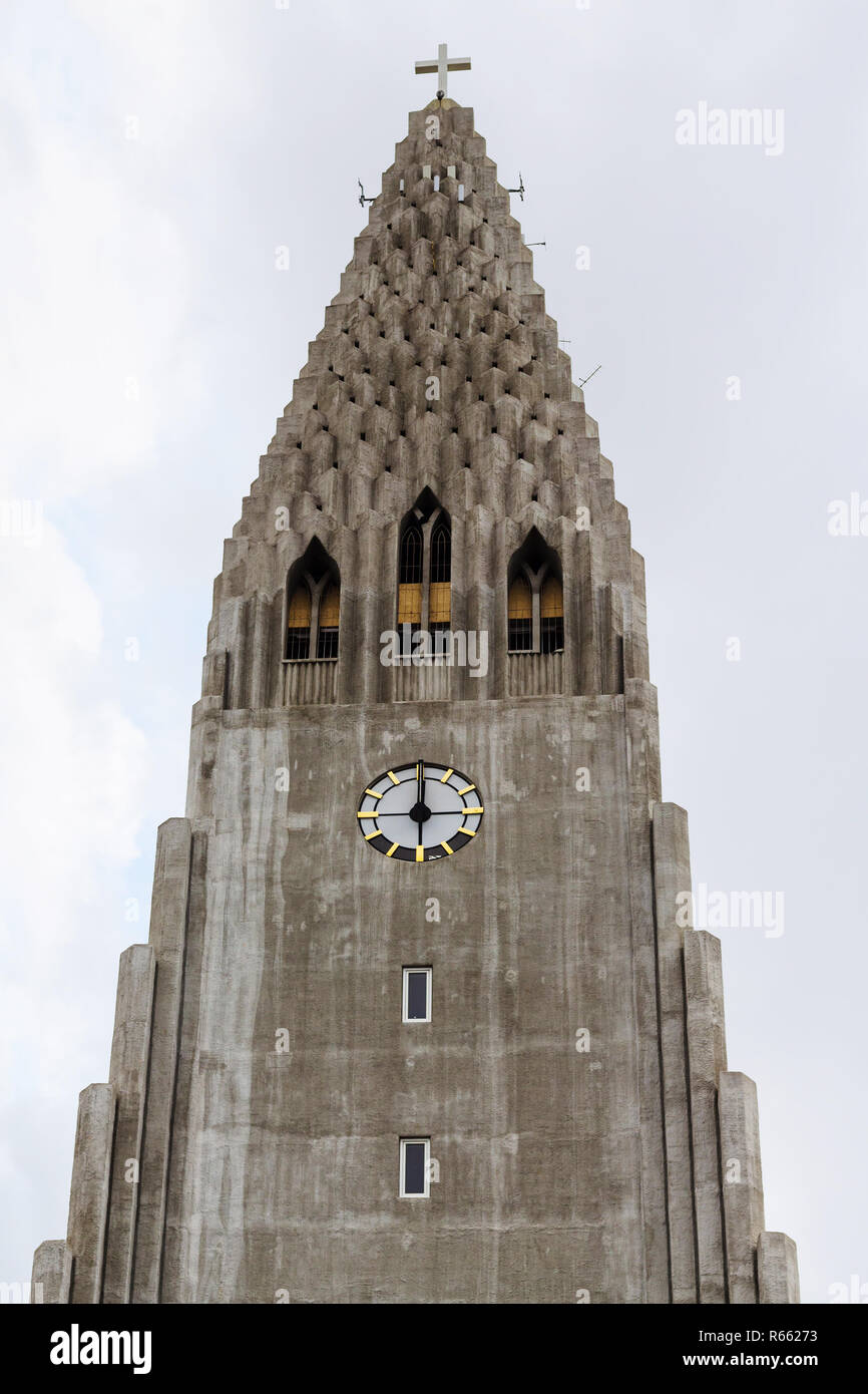 tower of Hallgrimskirkja church in Reykjavik Stock Photo - Alamy