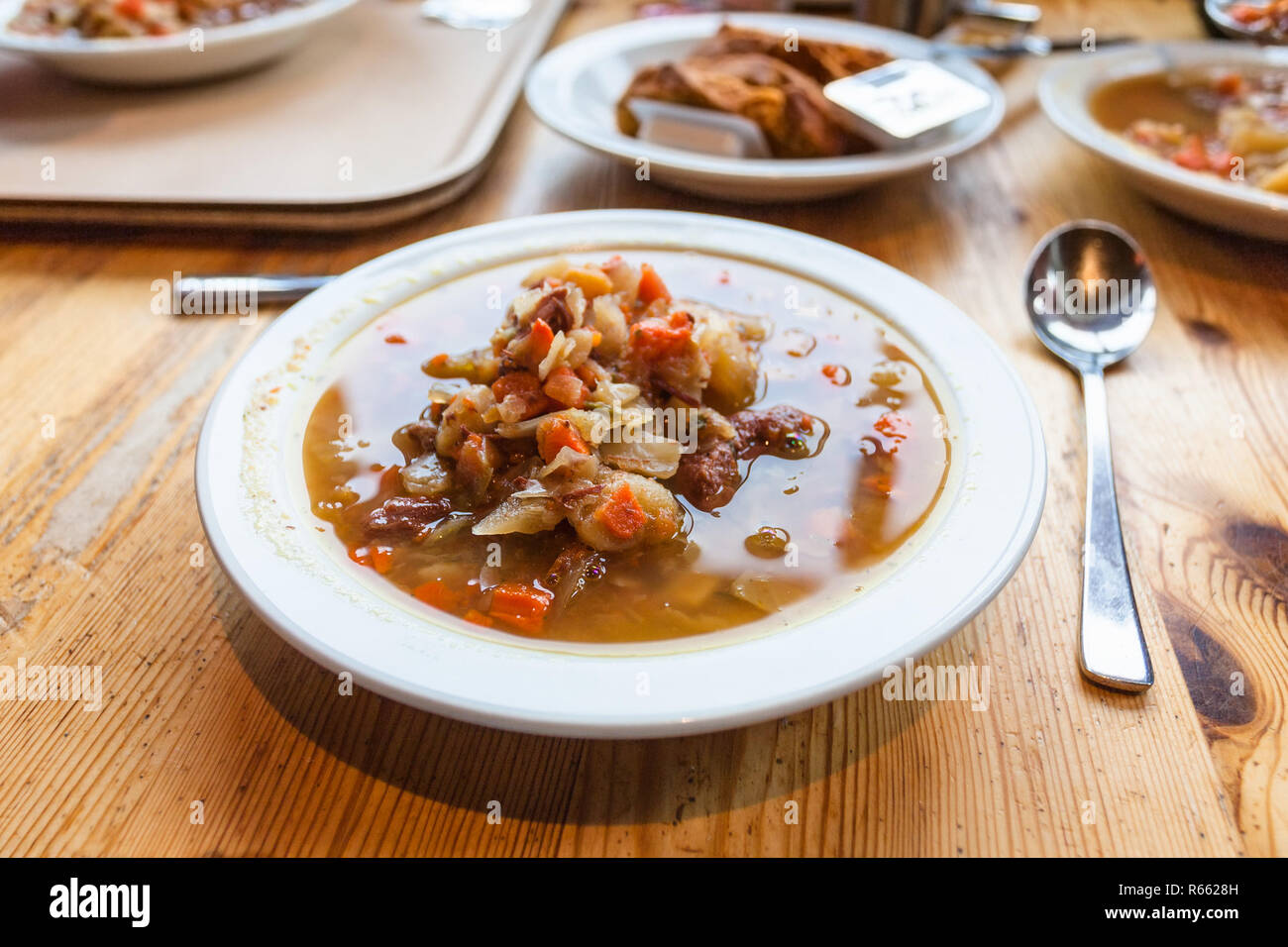 lunch with Kjotsupa - Icelandic Lamb Soup Stock Photo - Alamy