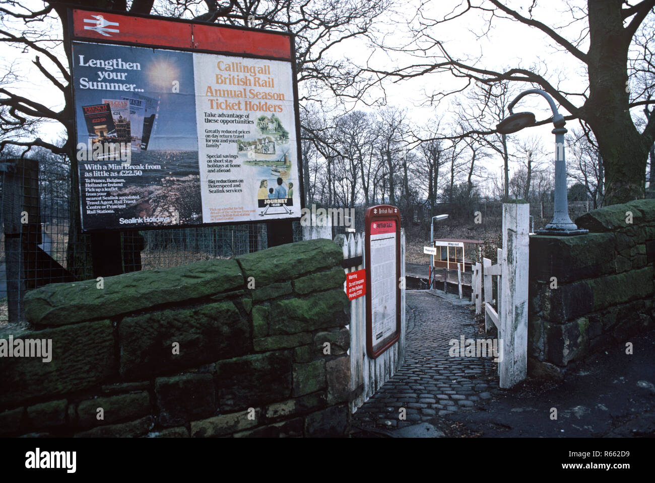 Pleasington station on the British Rail Preston to Colne railway line ...
