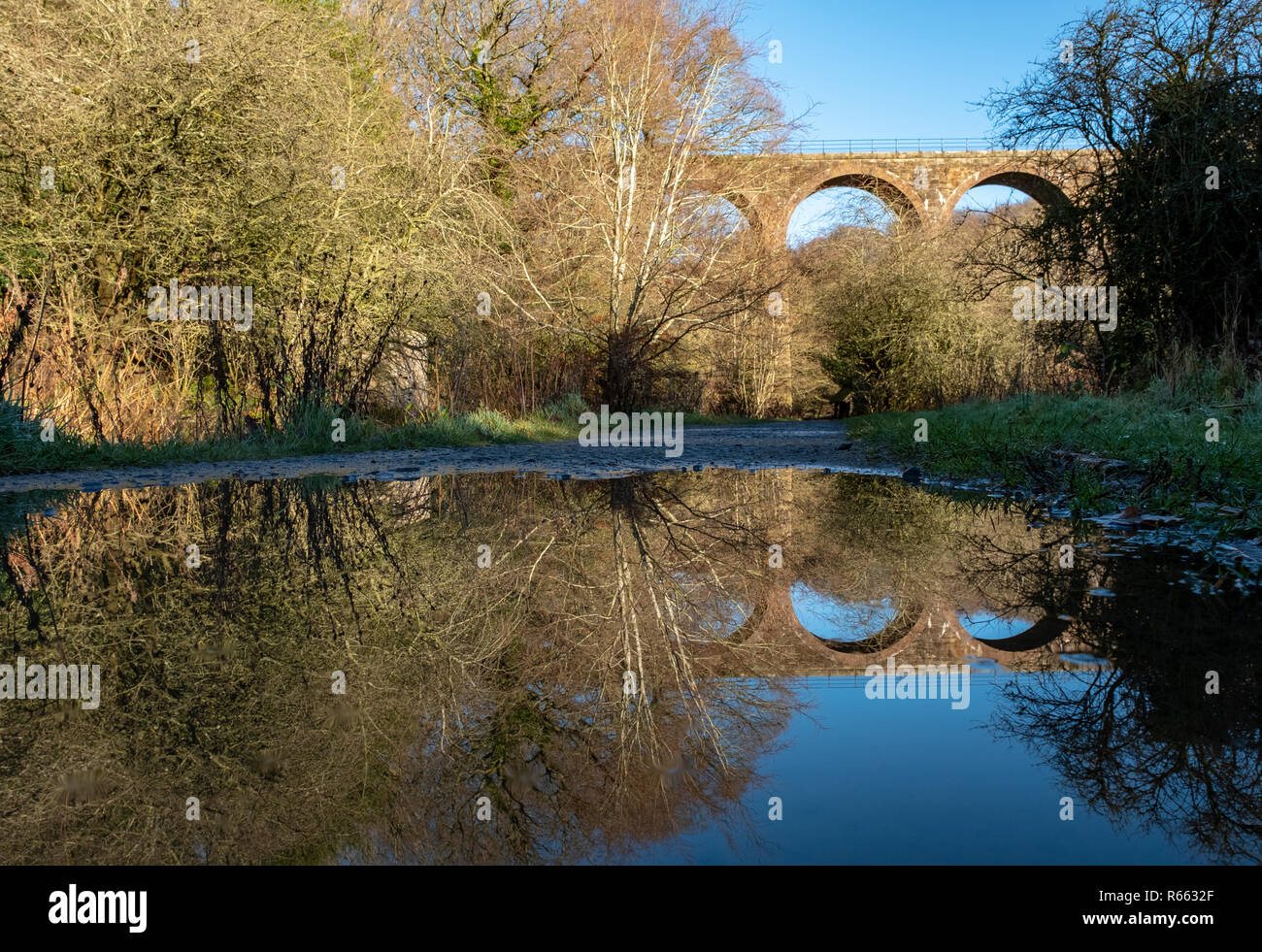 The Camps Railway viaduct, Almondell and Calderwood country park, West ...