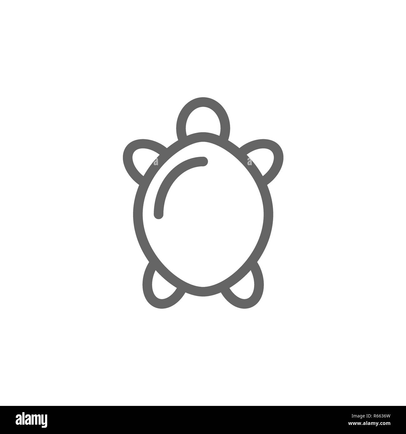 Simple turtle line icon. Symbol and sign illustration design. Isolated ...