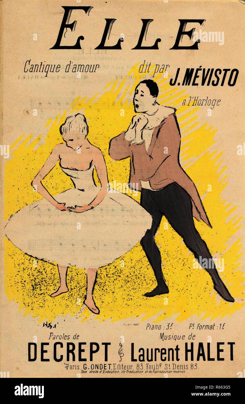 Sheet music Elle by Decrept and Laurent Halet, performed by Mévisto ...