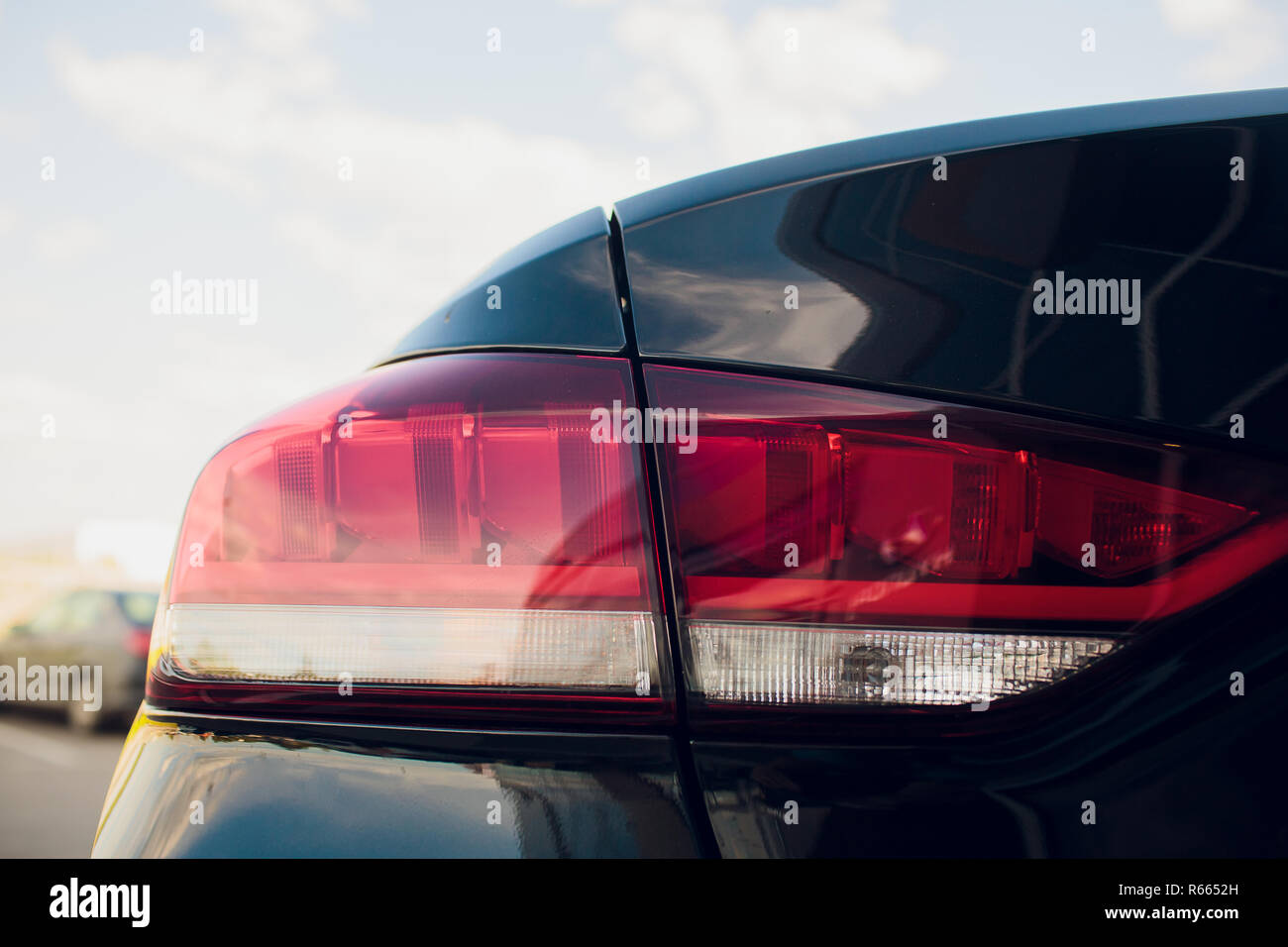 back light with brilliant reflections auto body Stock Photo - Alamy