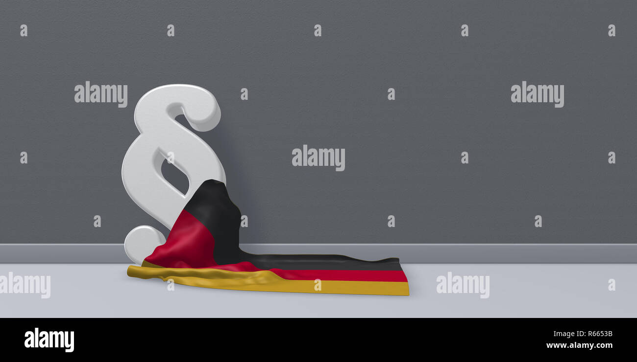 german law - 3d rendering Stock Photo - Alamy