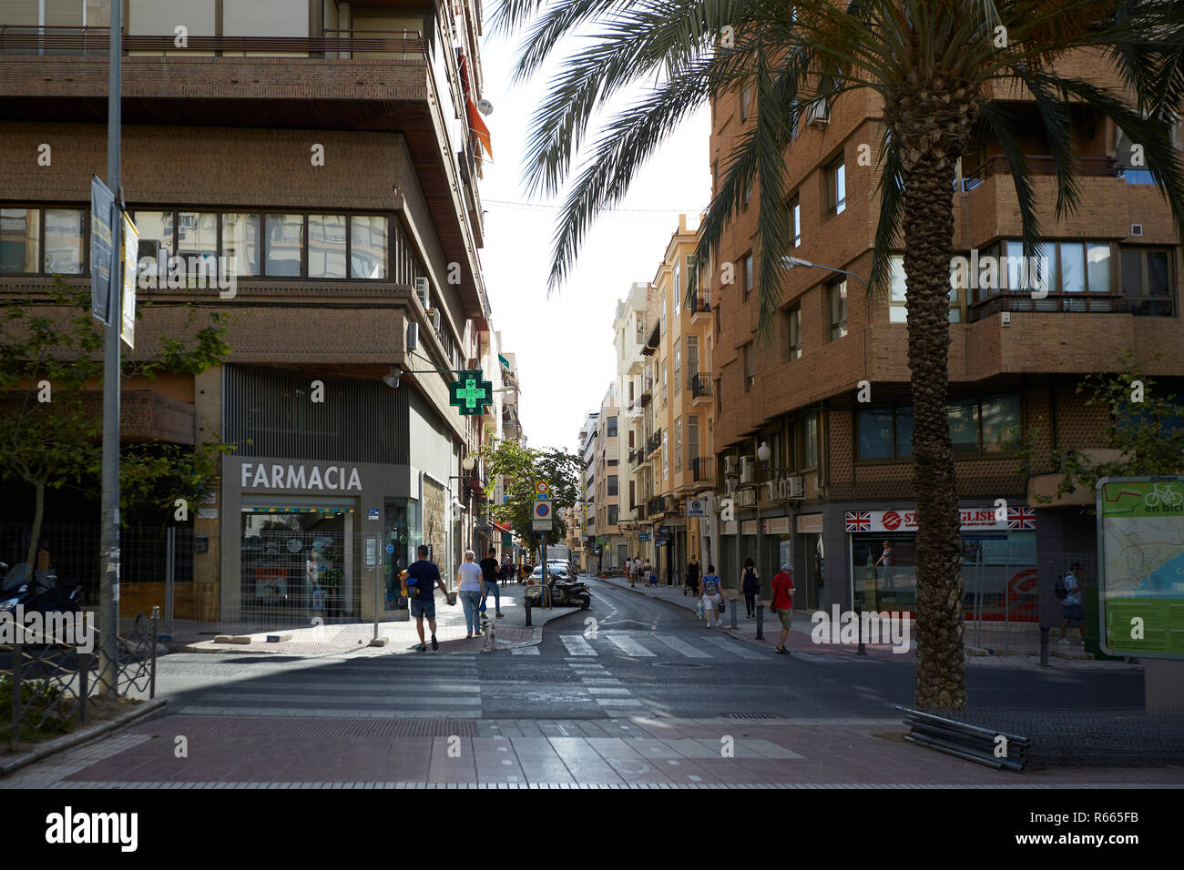 Streets of Alicante, Spain 2017 Stock Photo - Alamy