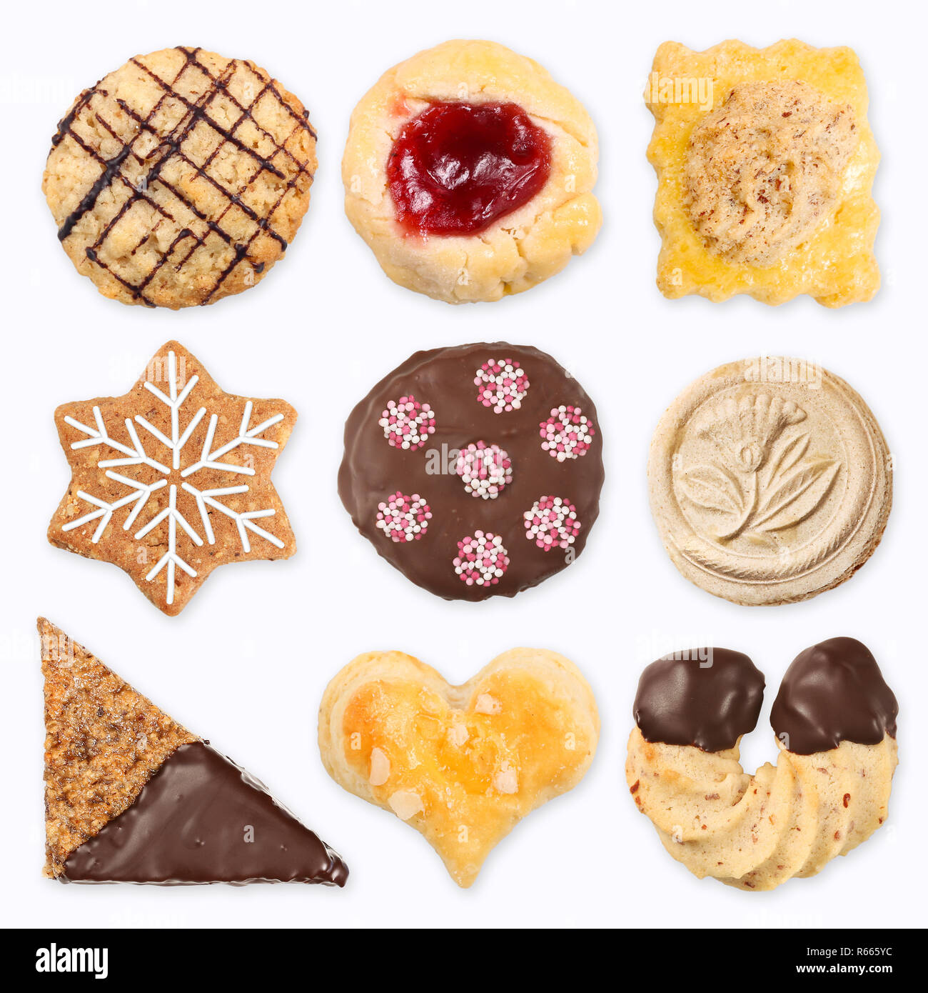 various biscuits,collage 3 Stock Photo - Alamy