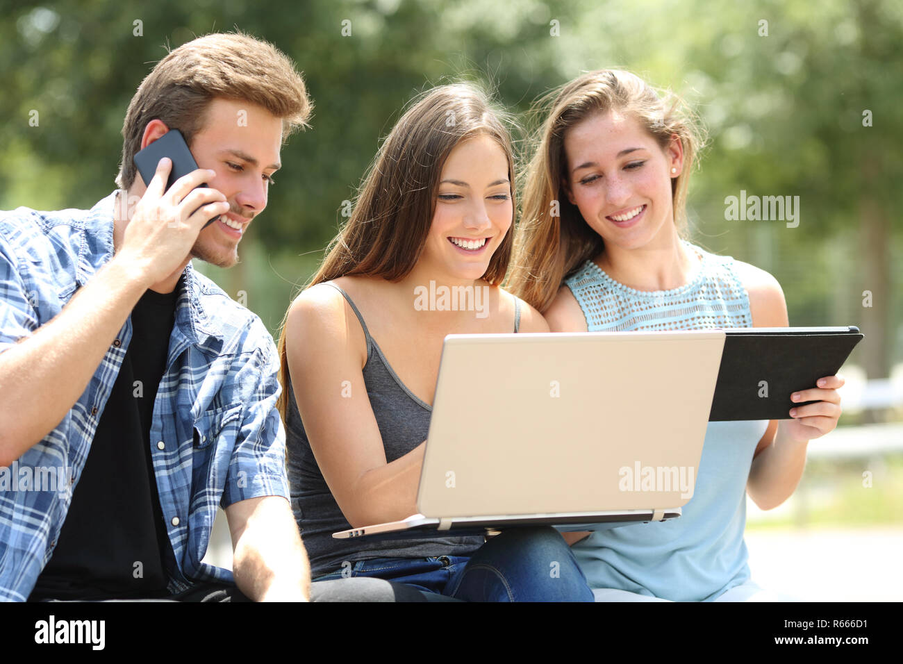 People Using Electronic Devices In Work High Resolution Stock ...