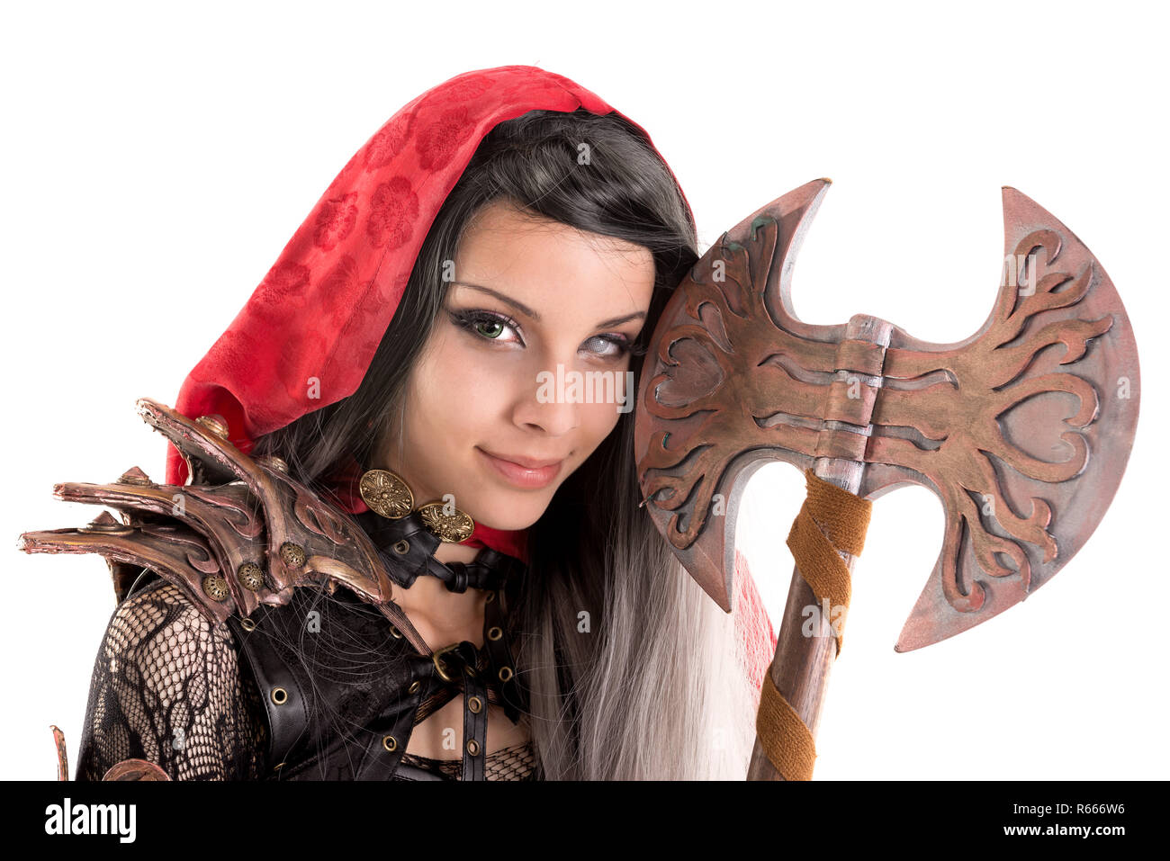 Dark Red Riding hood Stock Photo - Alamy