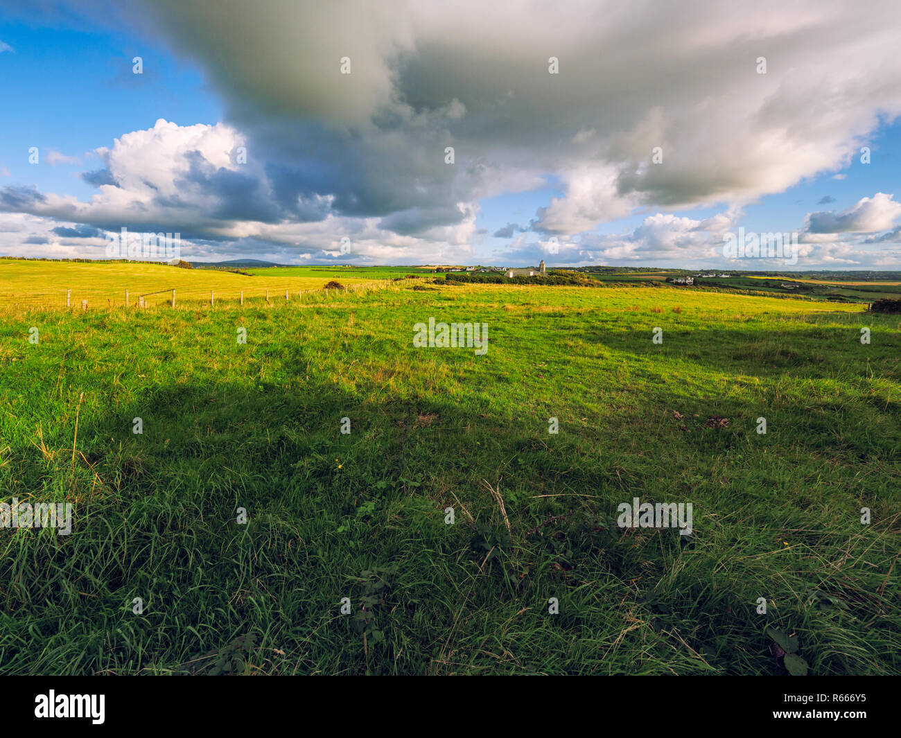 sunshine countryside in giant causeway,Northern Ireland Stock Photo - Alamy