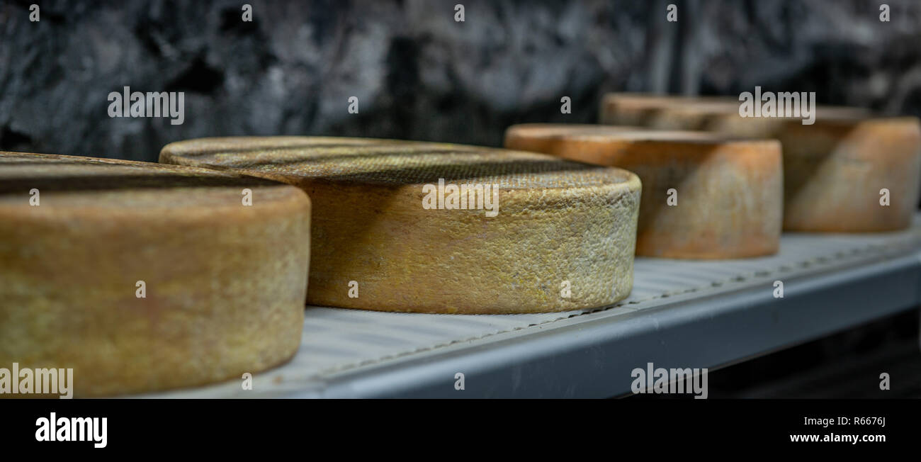Comte cheese wheel hi-res stock photography and images - Alamy