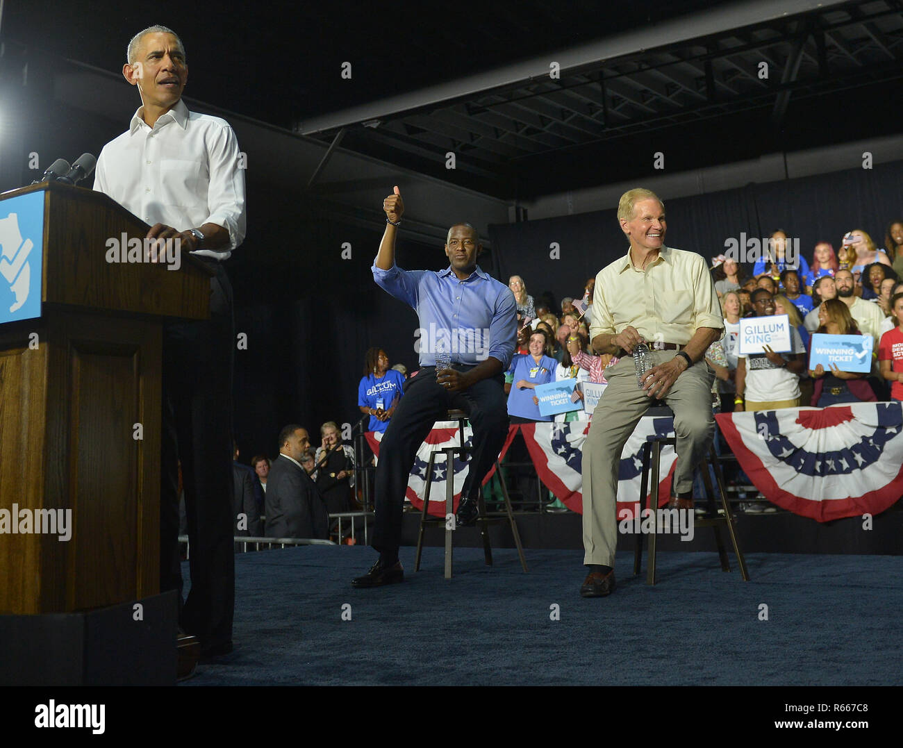 Former President Barack Obama campaign for Florida Democratic ...