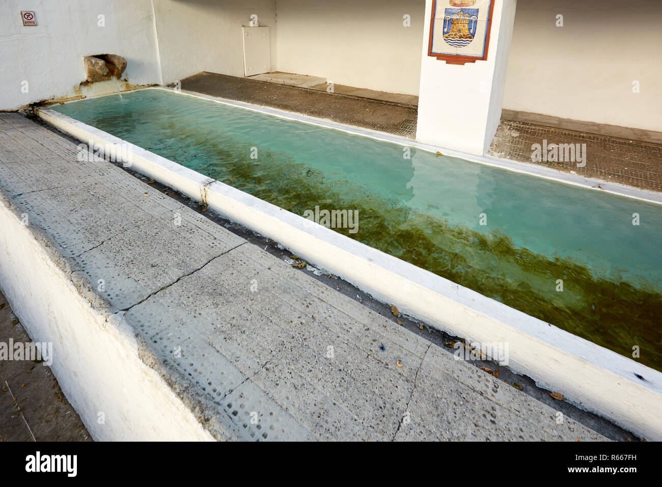 medieval washing bath in El Castell de Guadalest, Alicante, Spain 2017 ...