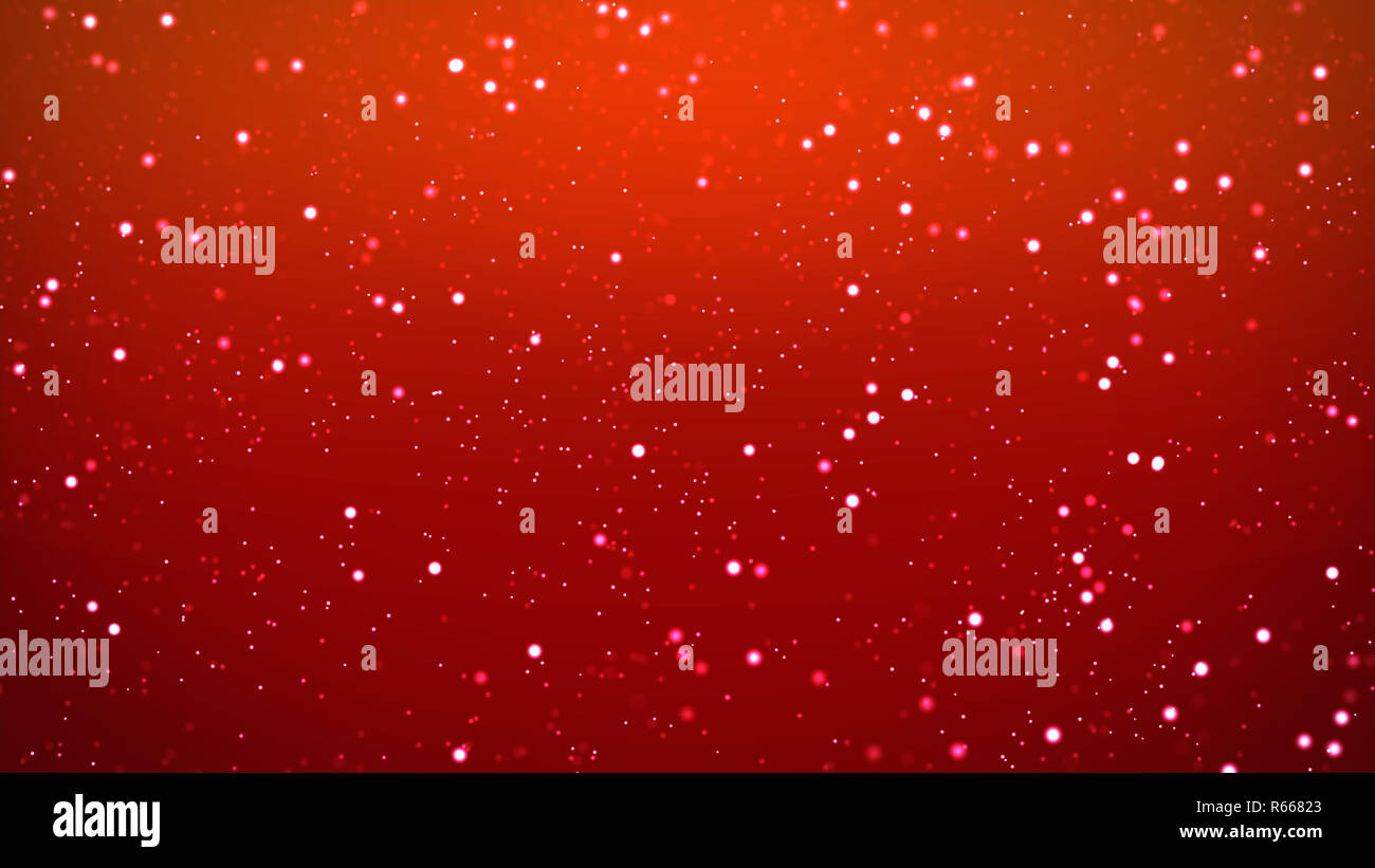 White particles on red computer generated background Stock Photo - Alamy