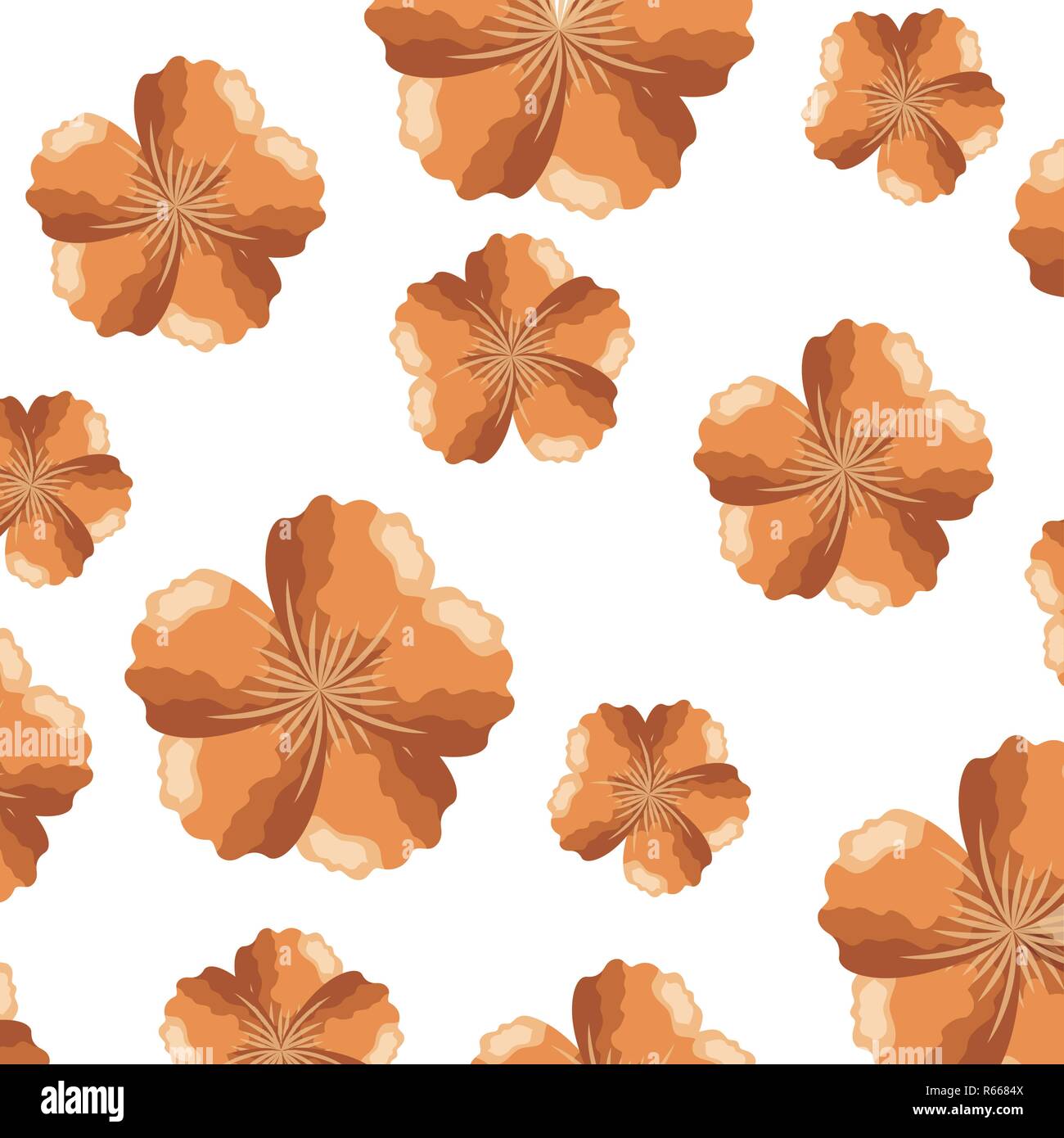beauty flowers nature decoration background vector illustration Stock ...