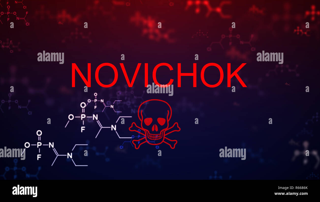 Novichok poison danger agent formula warning concept Stock Photo - Alamy