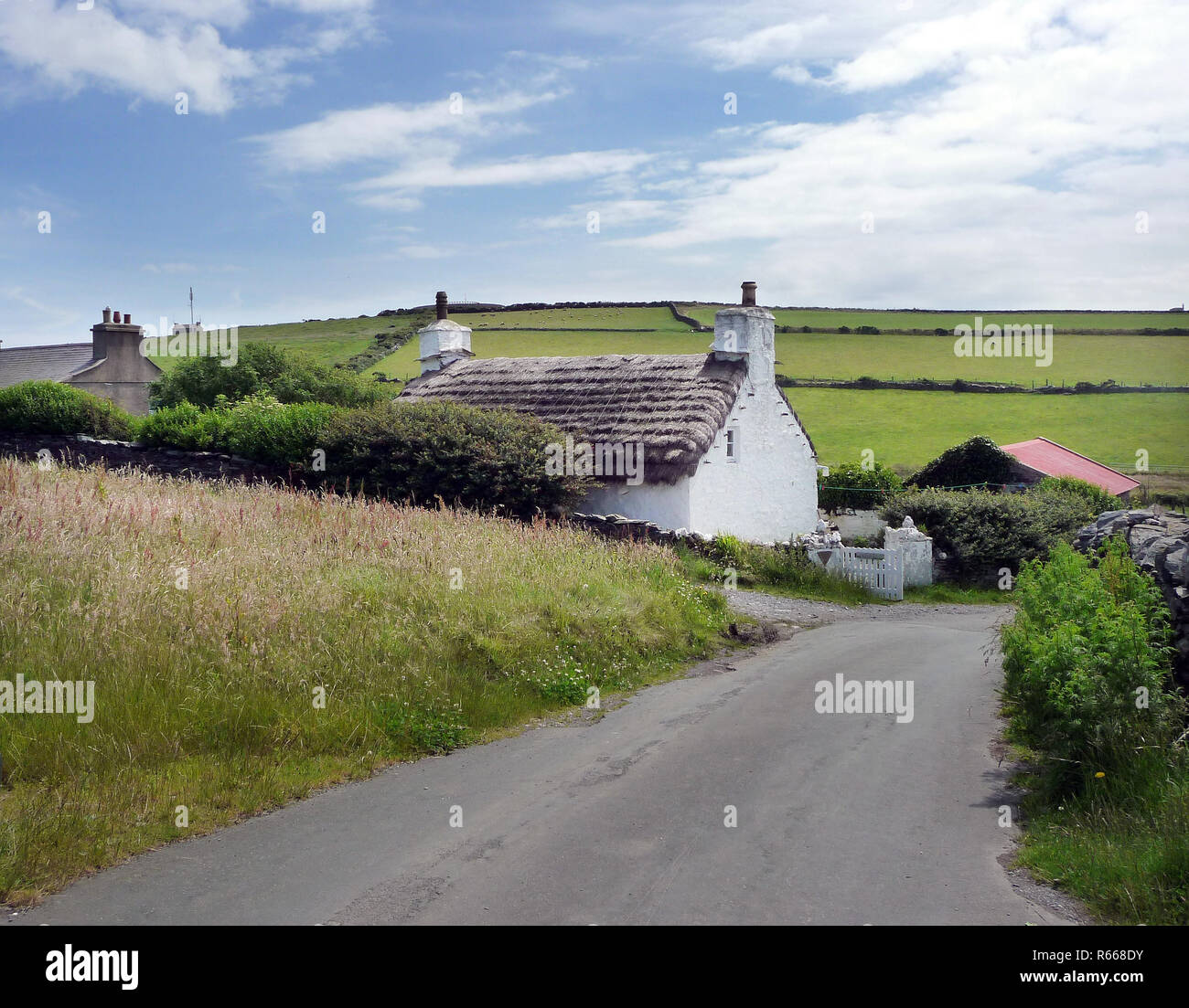 historic village cregneash on the isle of man Stock Photo - Alamy