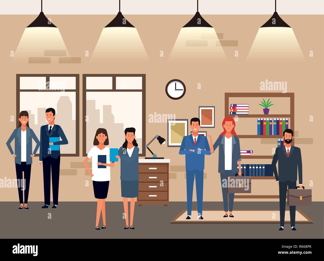 Coworking communication creative ideas Stock Vector Images - Alamy