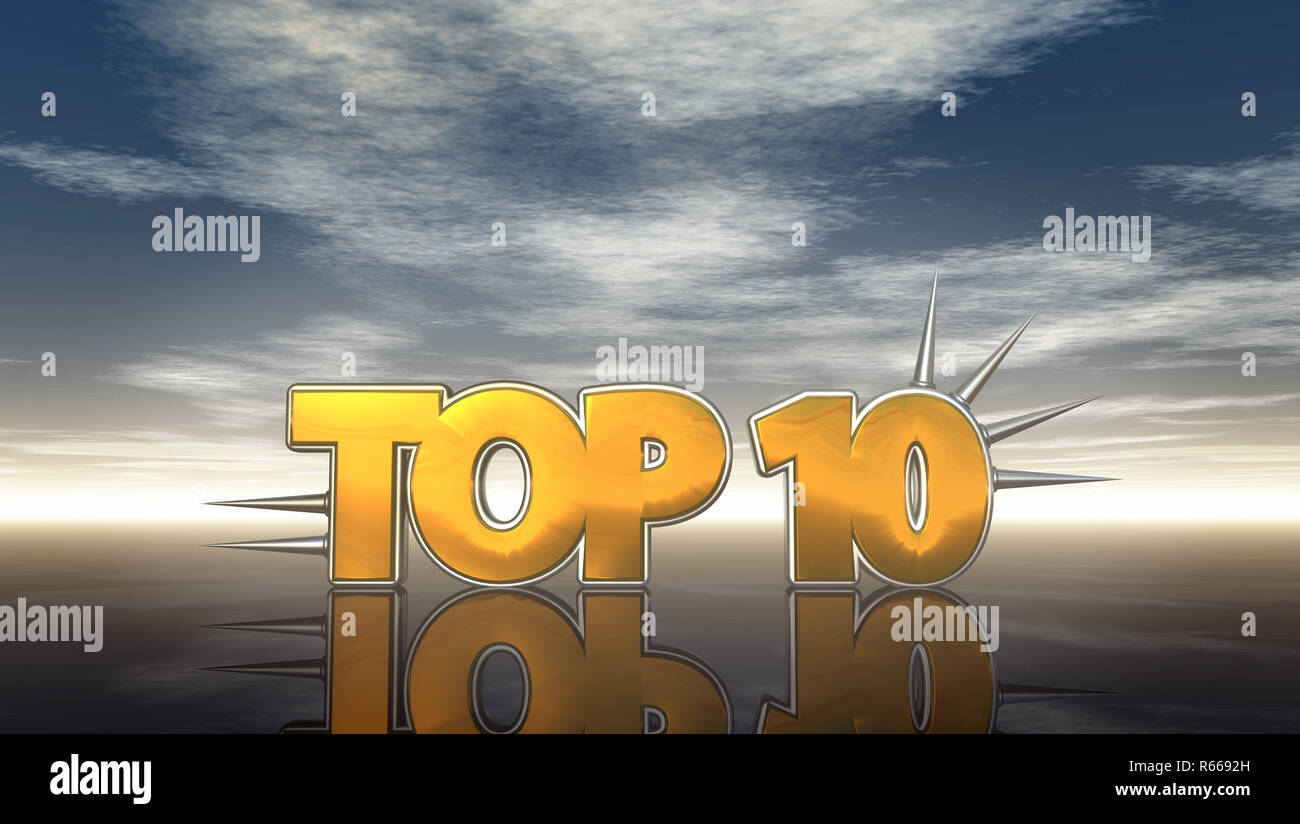 Illustration top ten 3d hi-res stock photography and images - Alamy