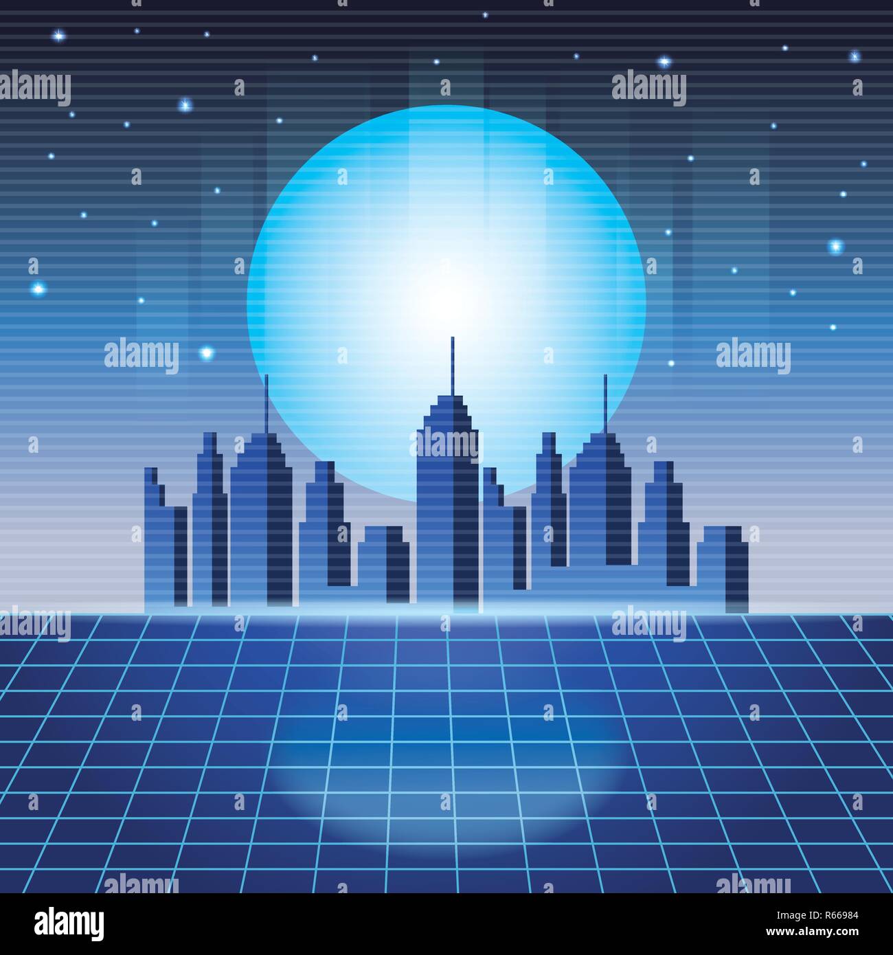 digital cityscape background Stock Vector Image & Art - Alamy