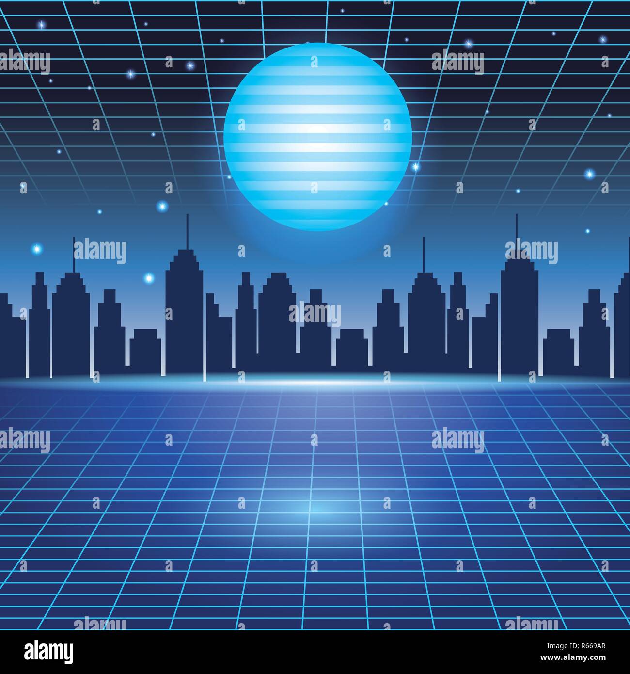 digital cityscape background Stock Vector Image & Art - Alamy