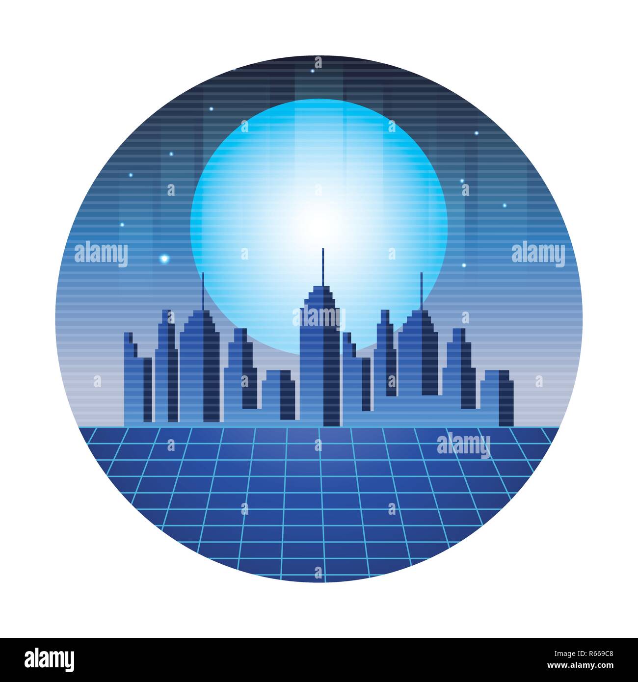 digital cityscape background Stock Vector Image & Art - Alamy