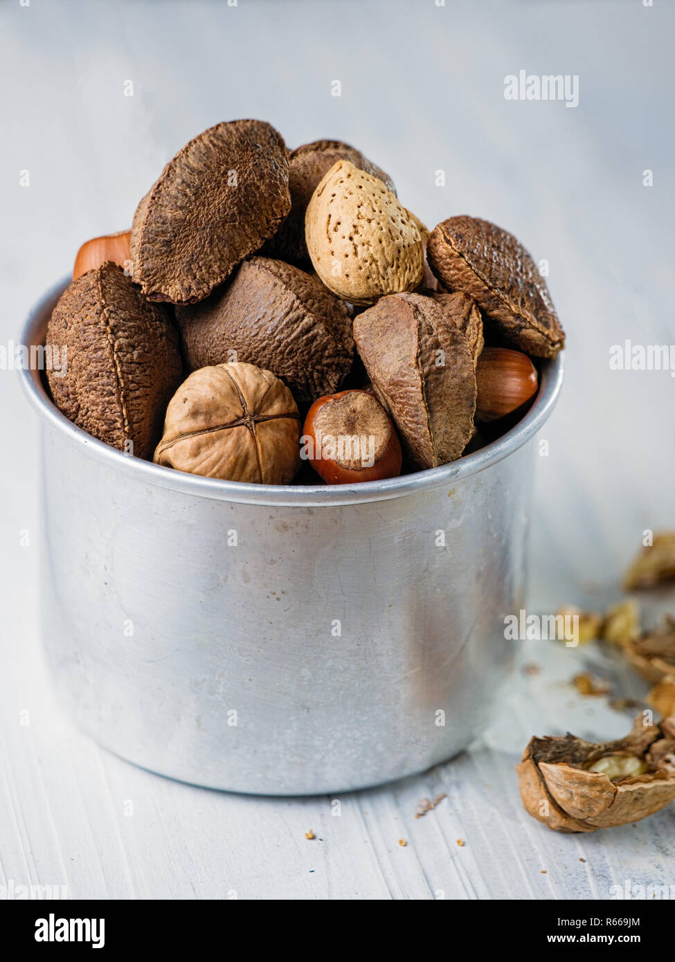 assorted mixed nuts snack Stock Photo - Alamy