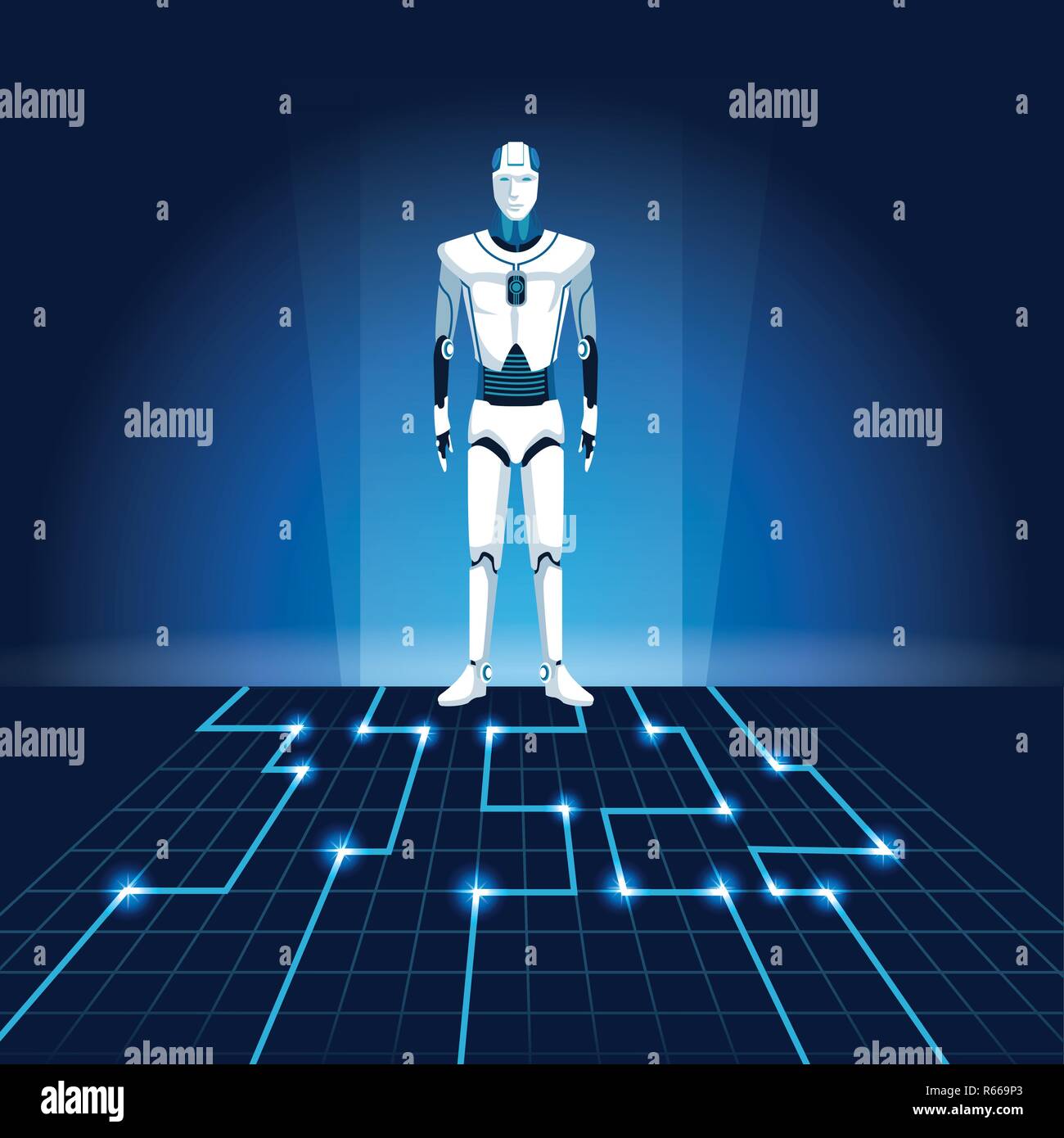 humanoid robot avatar Stock Vector Image & Art - Alamy