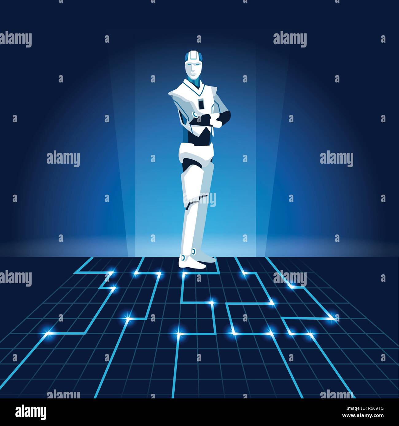 humanoid robot avatar Stock Vector Image & Art - Alamy