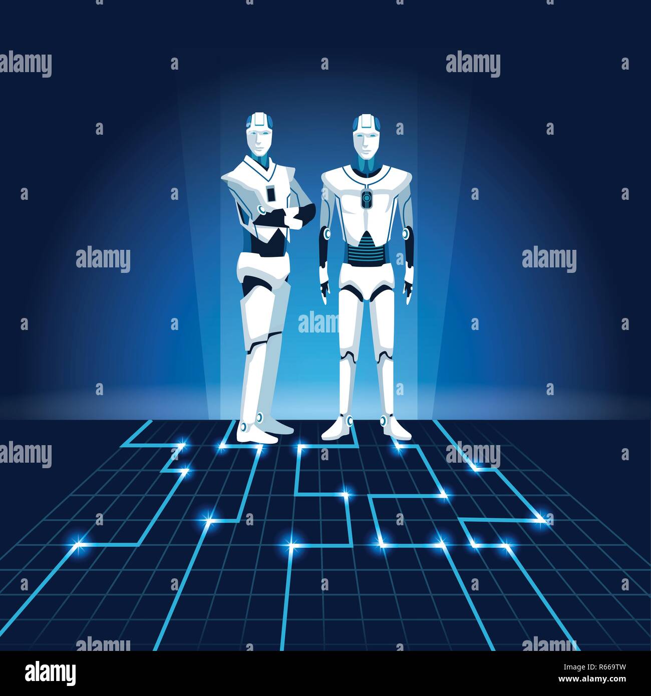 Retro Robots High Resolution Stock Photography and Images - Alamy