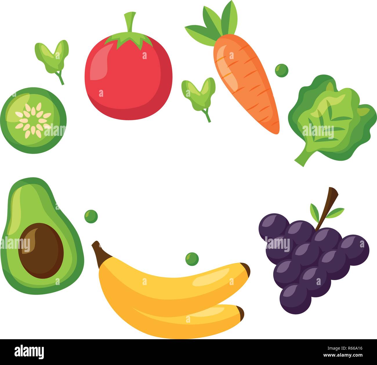 healthy food fresh Stock Vector Image & Art - Alamy