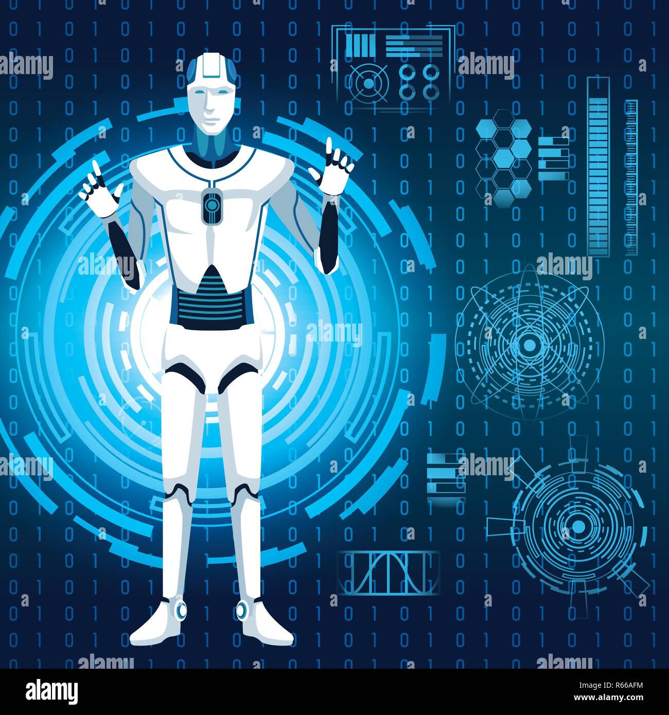 humanoid robot avatar Stock Vector Image & Art - Alamy