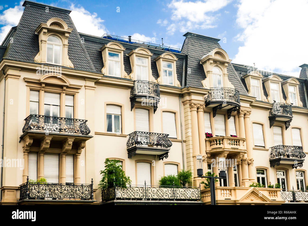 detail of art nouveau villa Stock Photo - Alamy