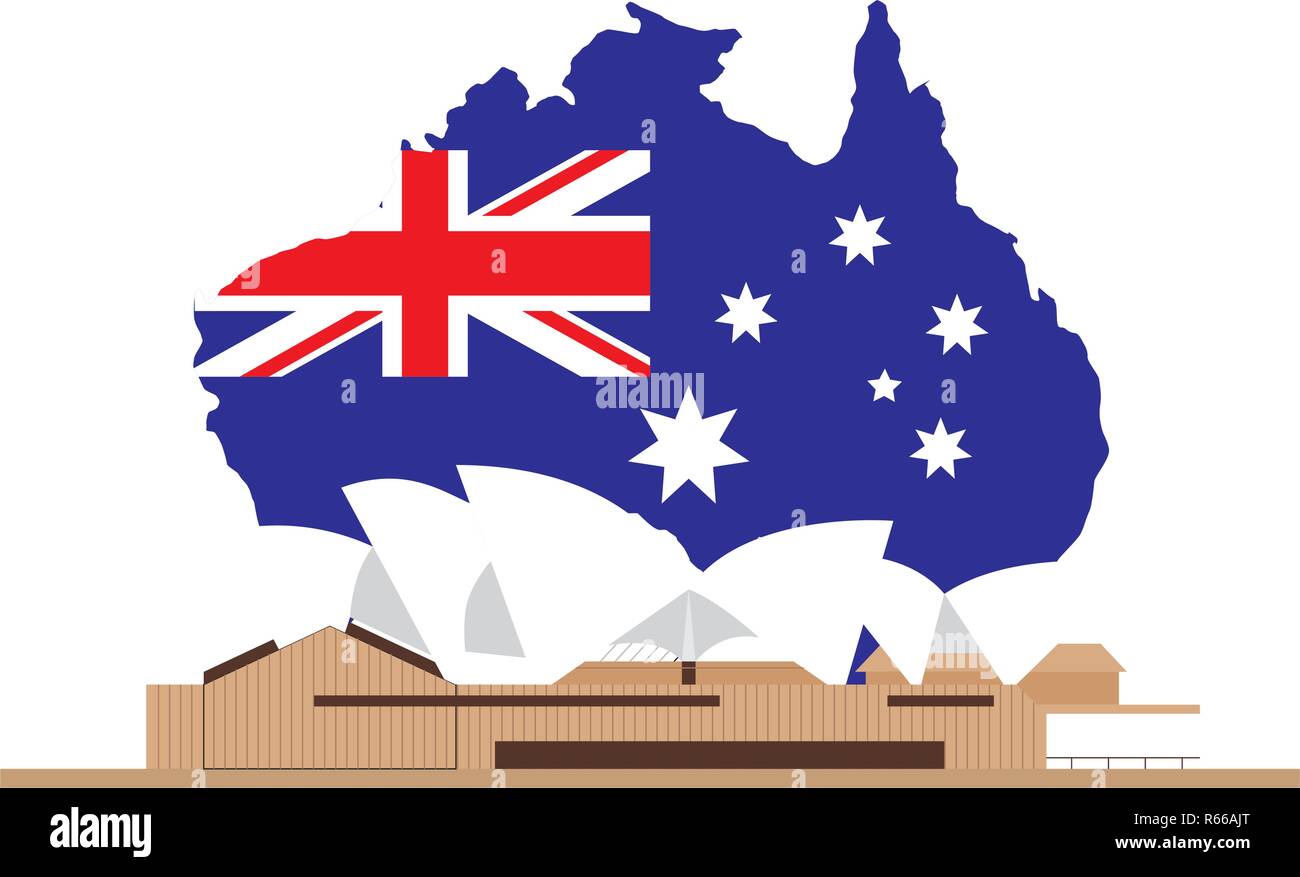 Australia australian monument Stock Vector Images - Alamy