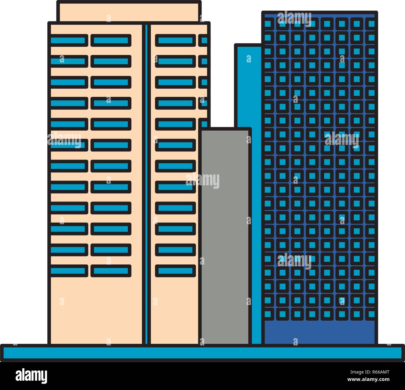 buildings architecture on white background Stock Vector Image & Art - Alamy