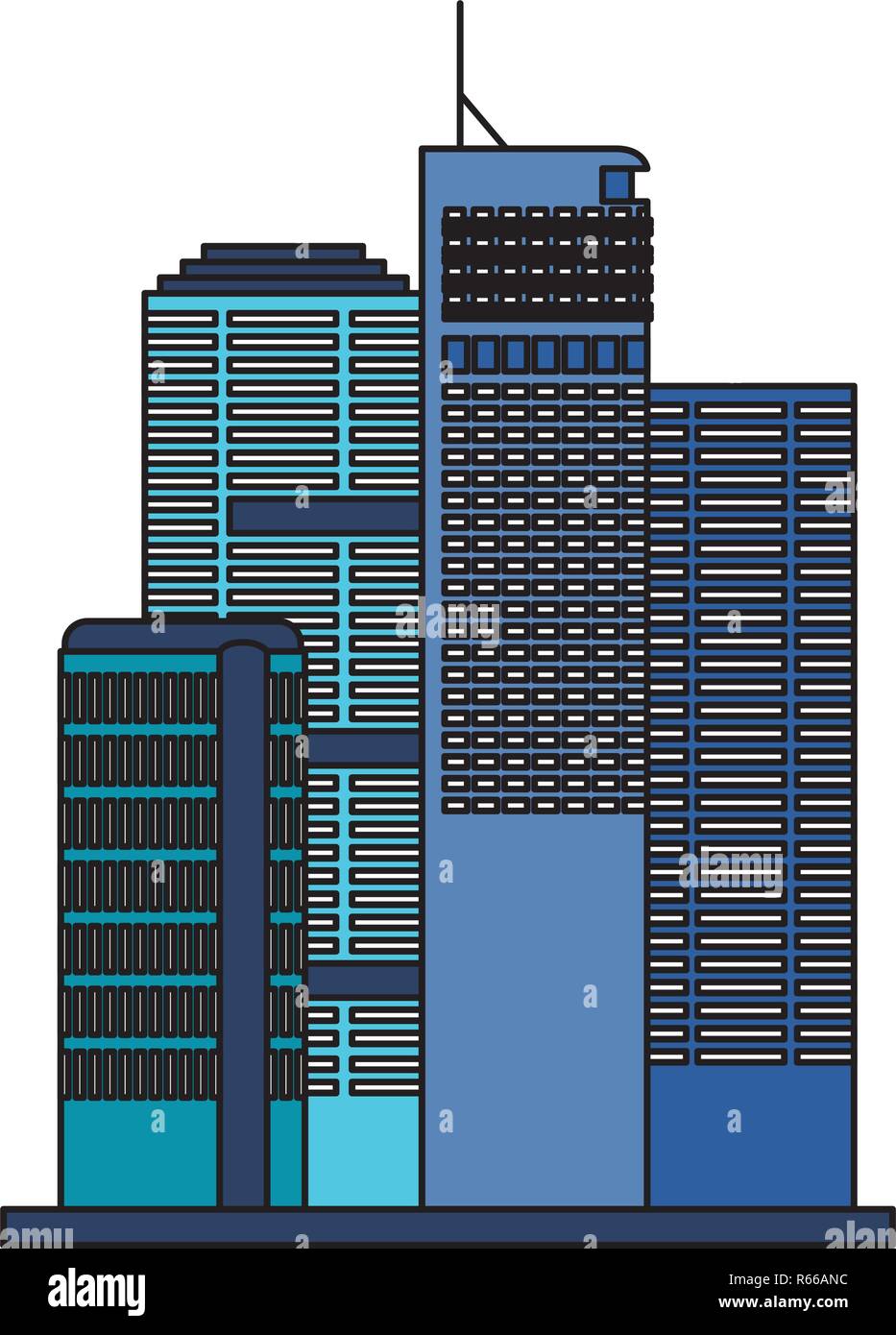 buildings architecture on white background Stock Vector Image & Art - Alamy