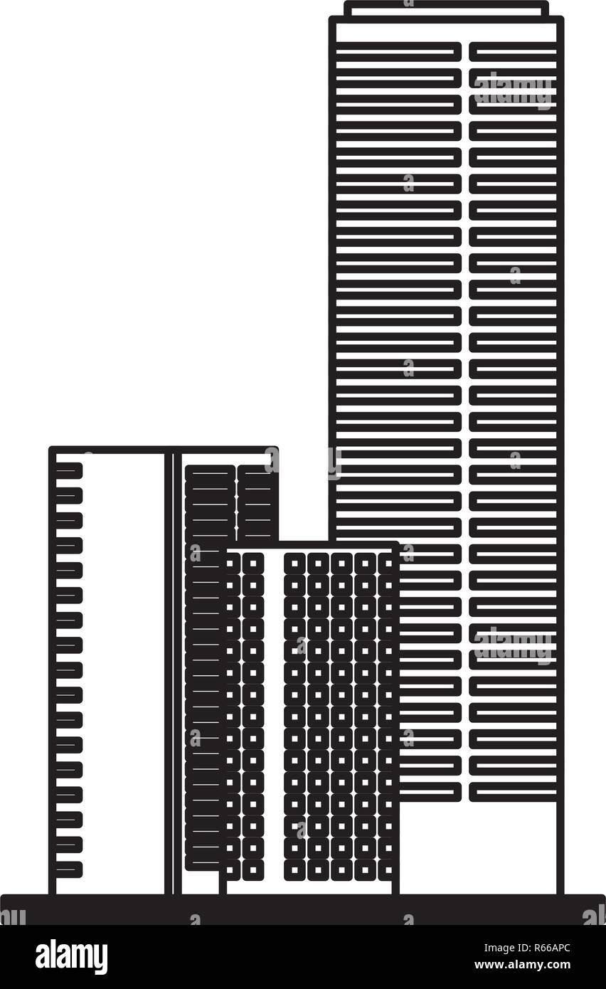 buildings architecture on white background Stock Vector Image & Art - Alamy