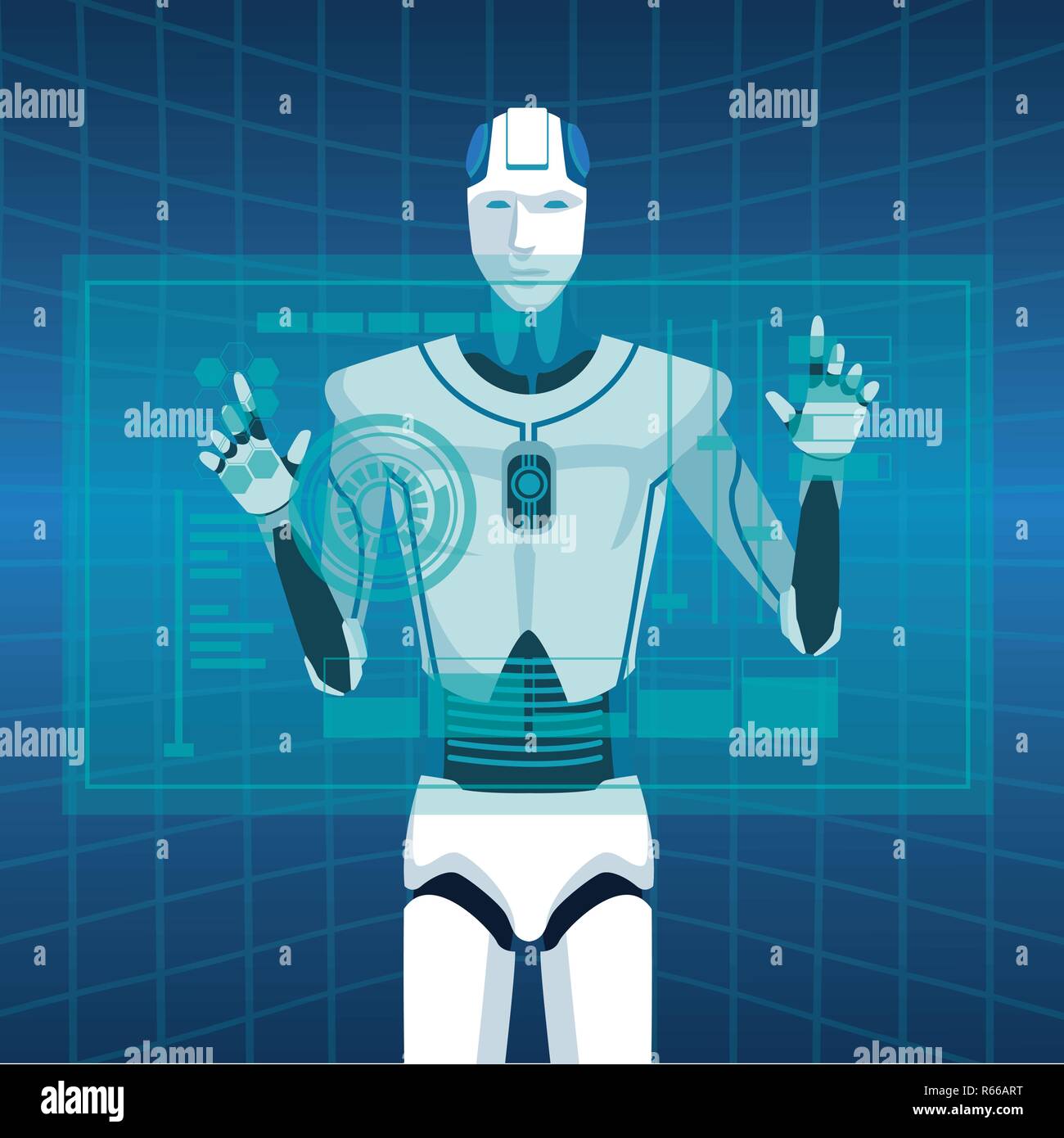humanoid robot avatar Stock Vector Image & Art - Alamy