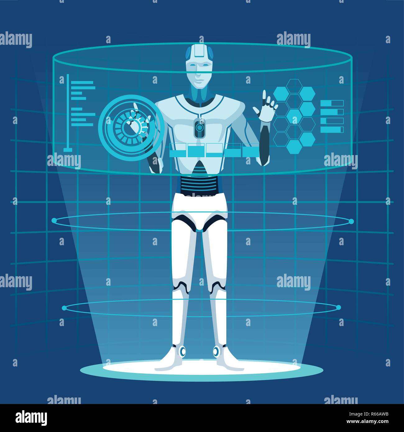 humanoid robot avatar Stock Vector Image & Art - Alamy