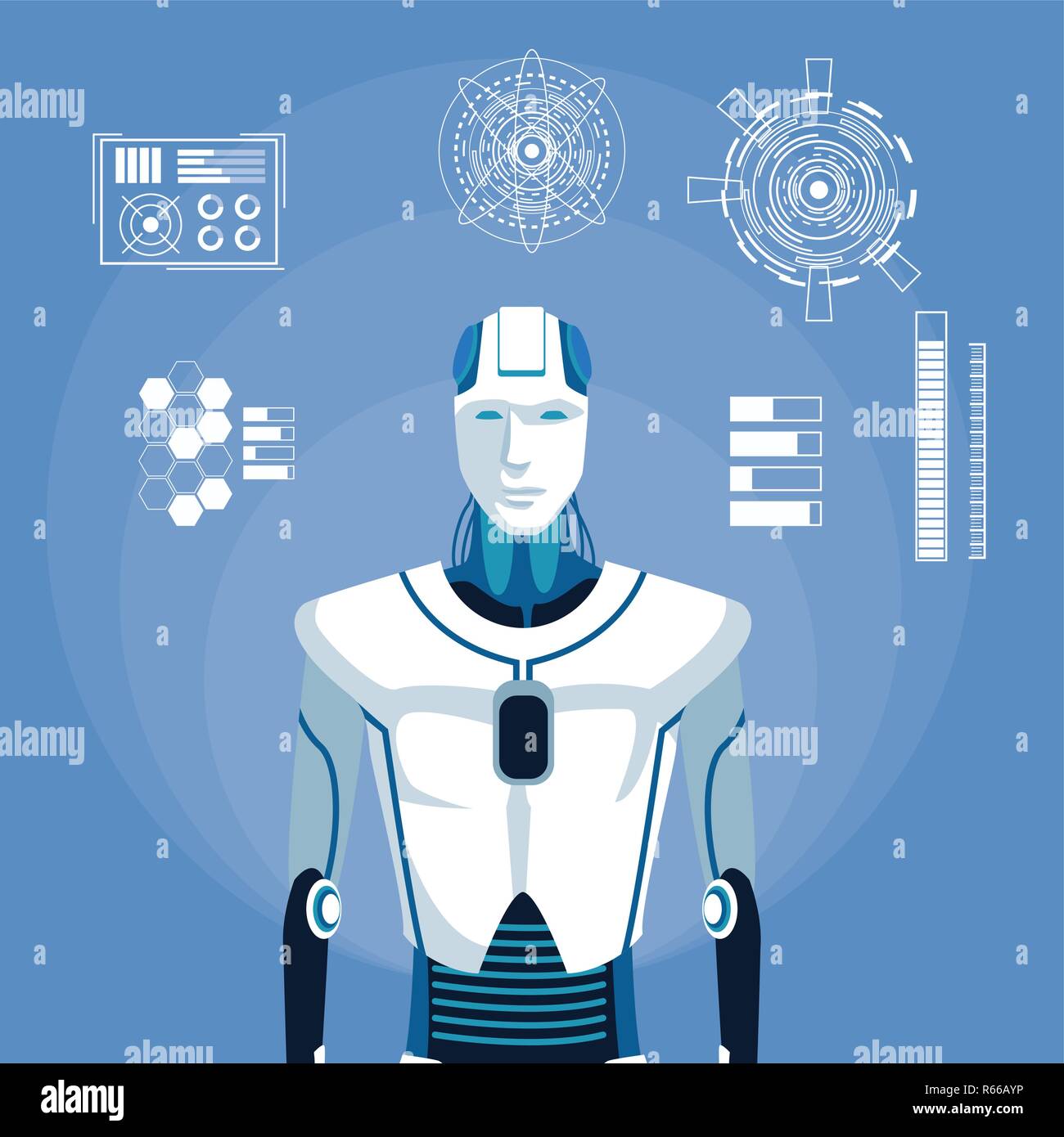 humanoid robot avatar Stock Vector Image & Art - Alamy