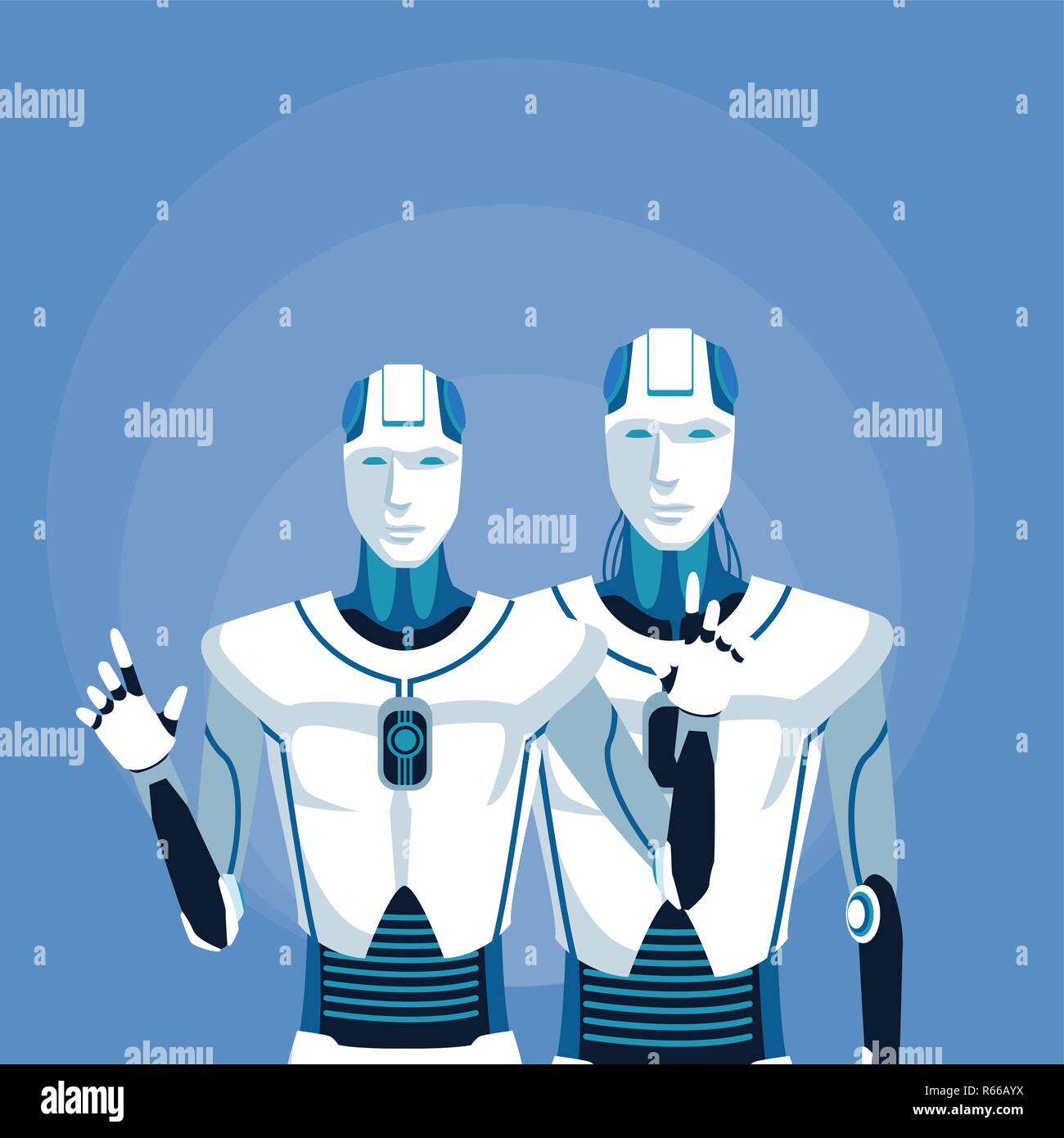 humanoid robot avatar Stock Vector Image & Art - Alamy